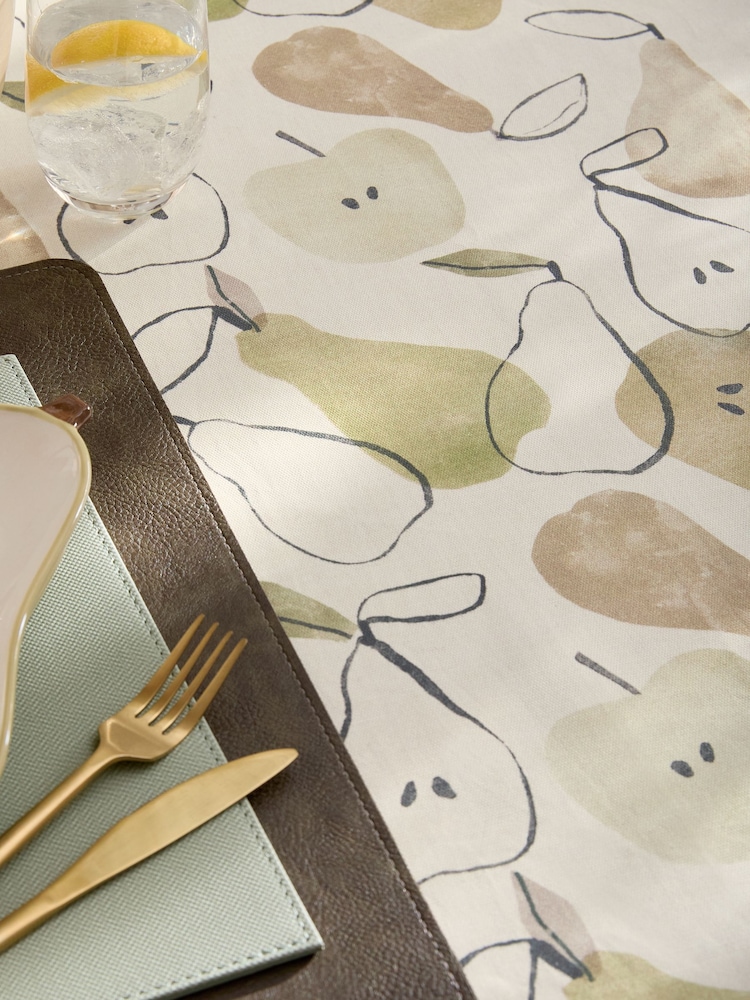 Buy Natural Apples & Pears Wipe Clean Table Cloth from Next Belgium