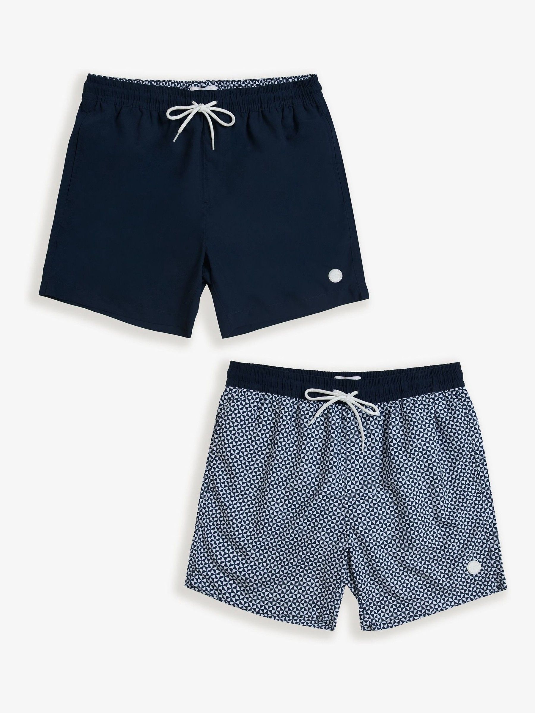 Buy Threadbare Dark Blue Swim Shorts 2 Pack from the Next UK online shop