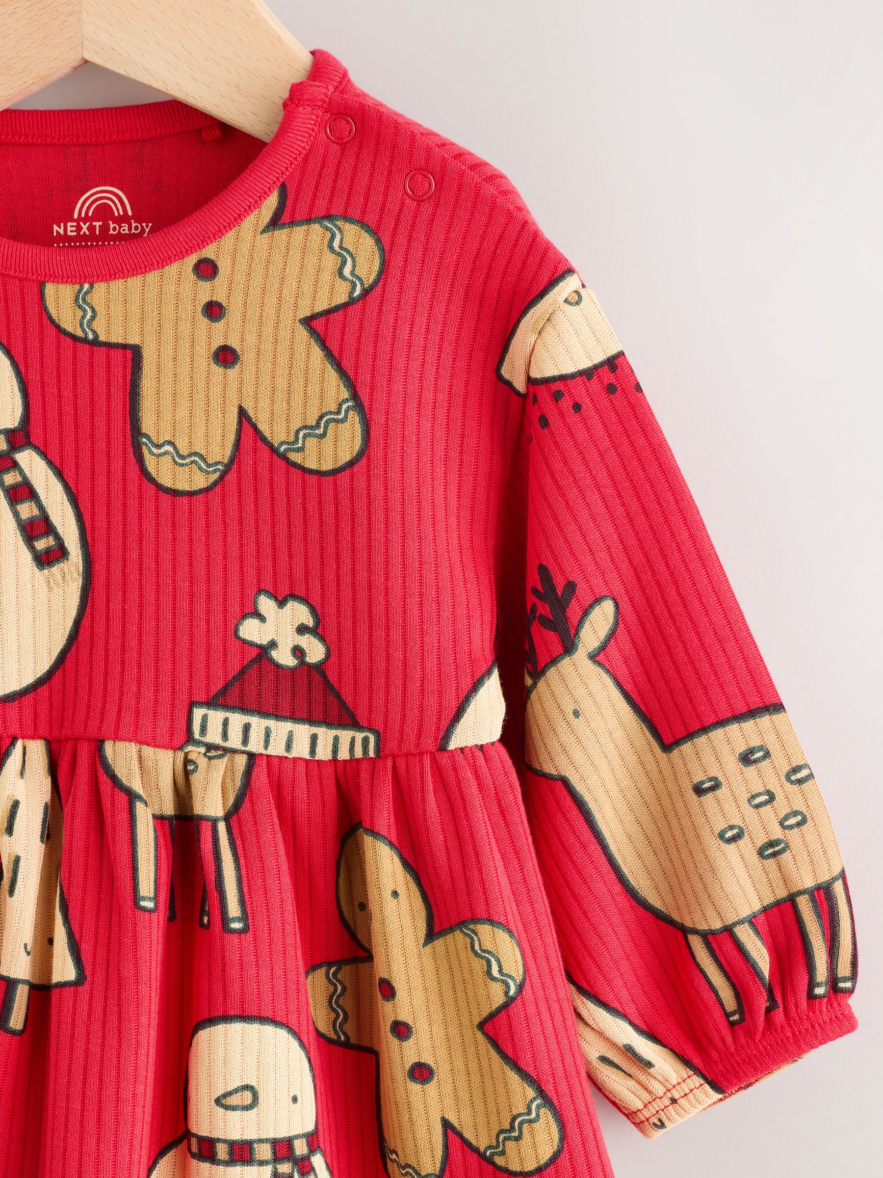 Buy Red Character Baby Christmas Jersey Dress (0mths-2yrs) from Next ...