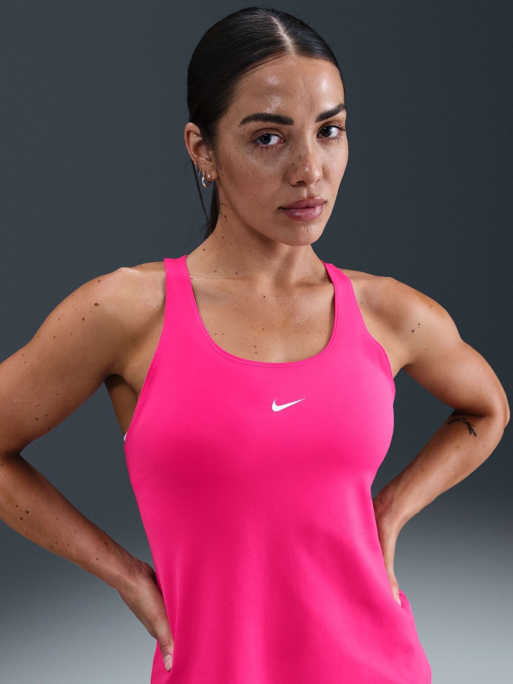 Buy Nike Rush Pink Pro Dri-FIT Tank Vest Top from Next Israel