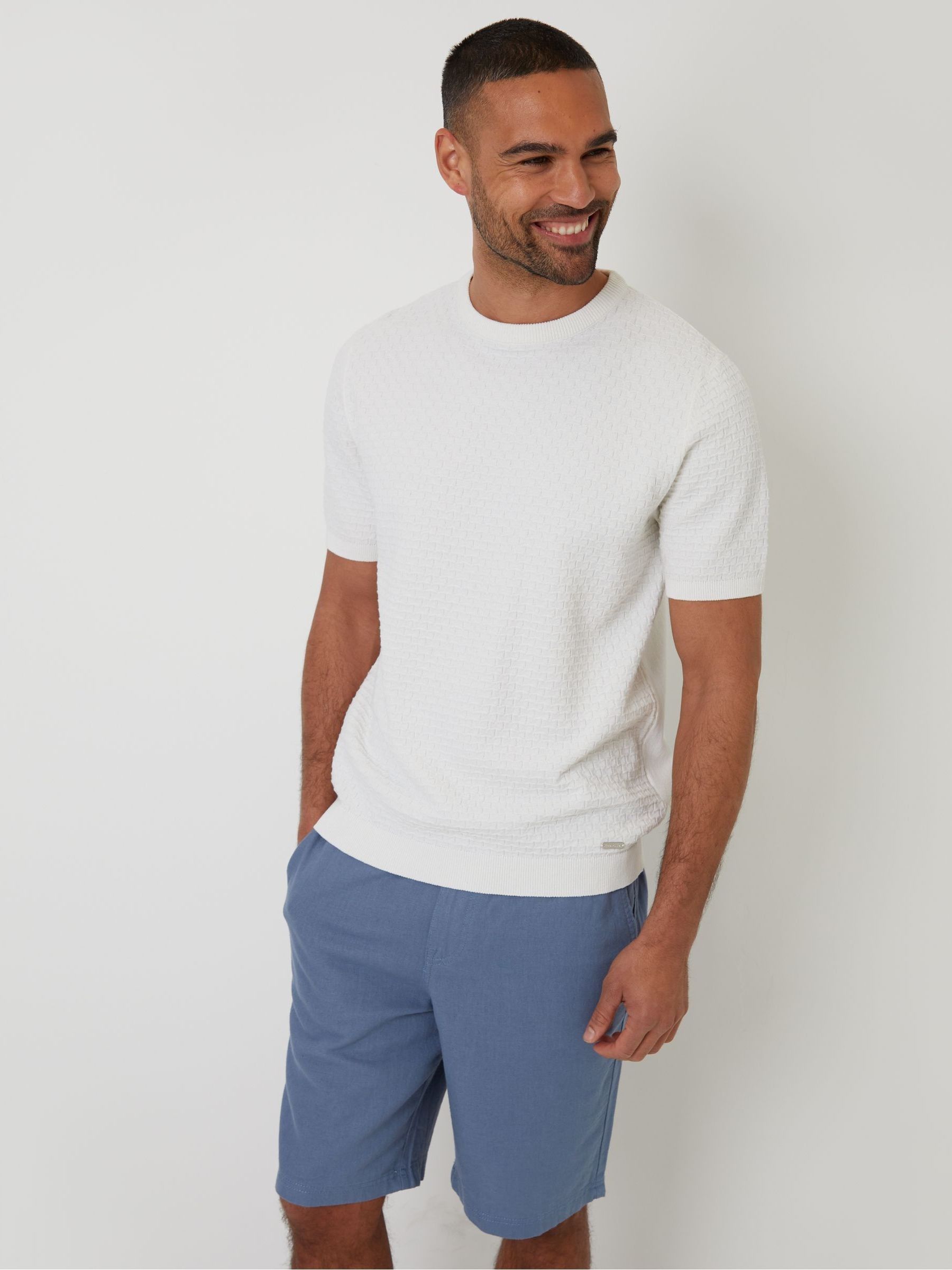 Buy Threadbare Denim Linen Blend Shorts from the Next UK online shop