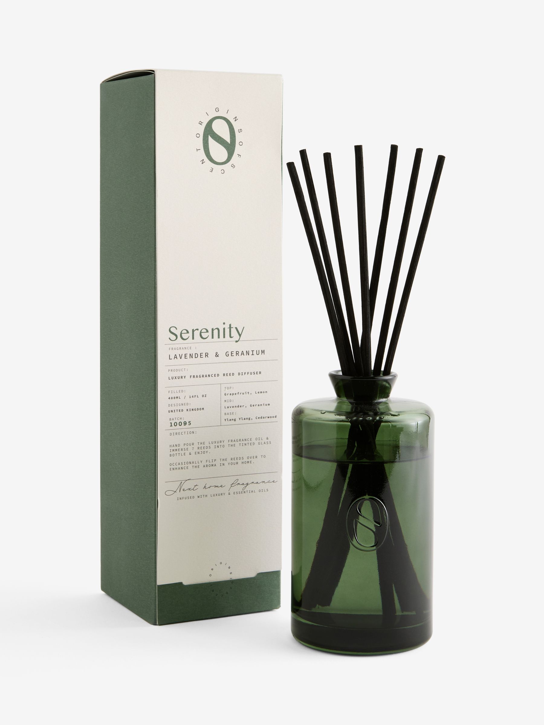Buy Serenity Green Geranium & Lavender Origins Of Scent 400ml Reed ...