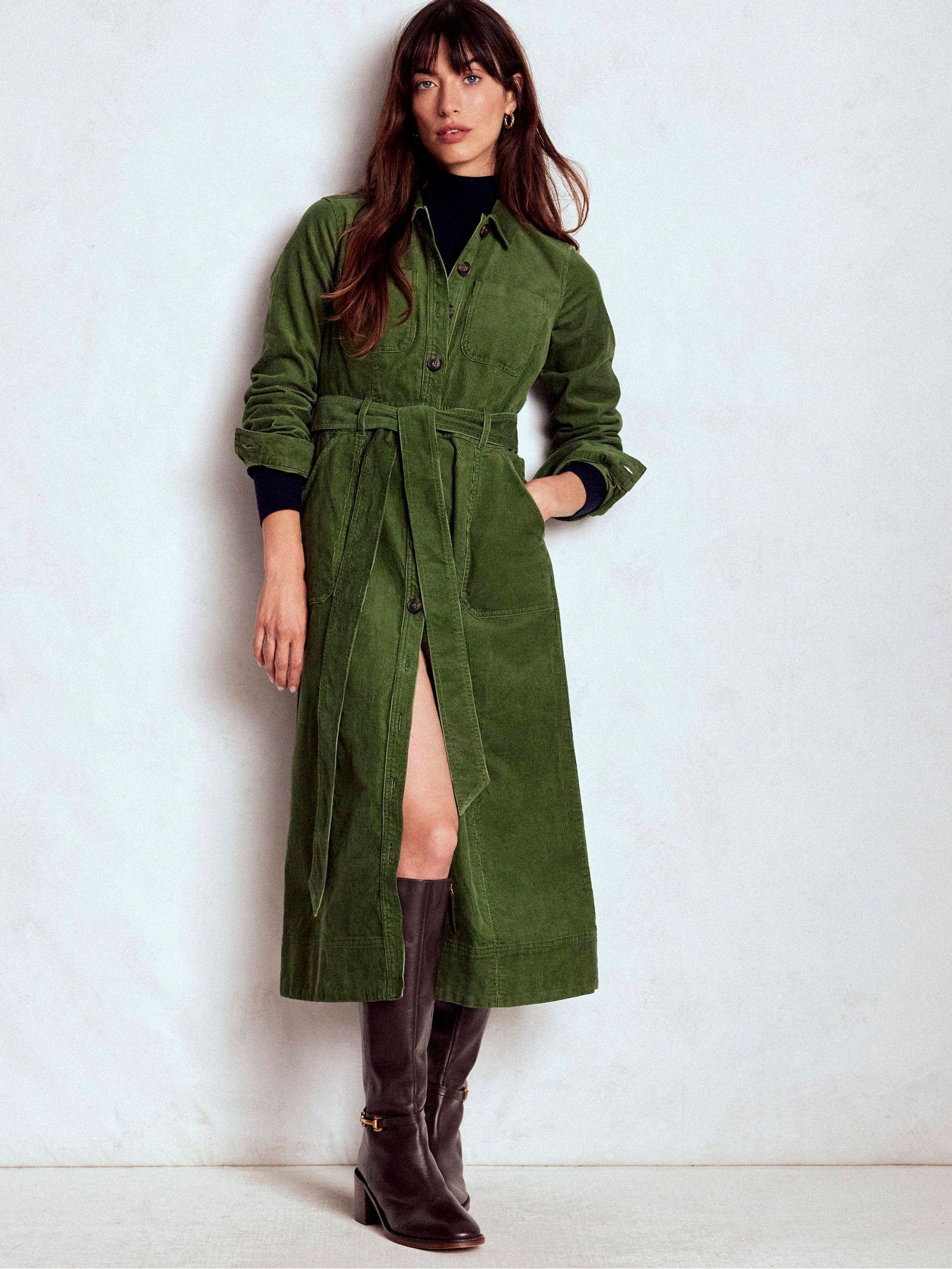 Buy Boden Green Amanda Cord Midi Dress from Next USA
