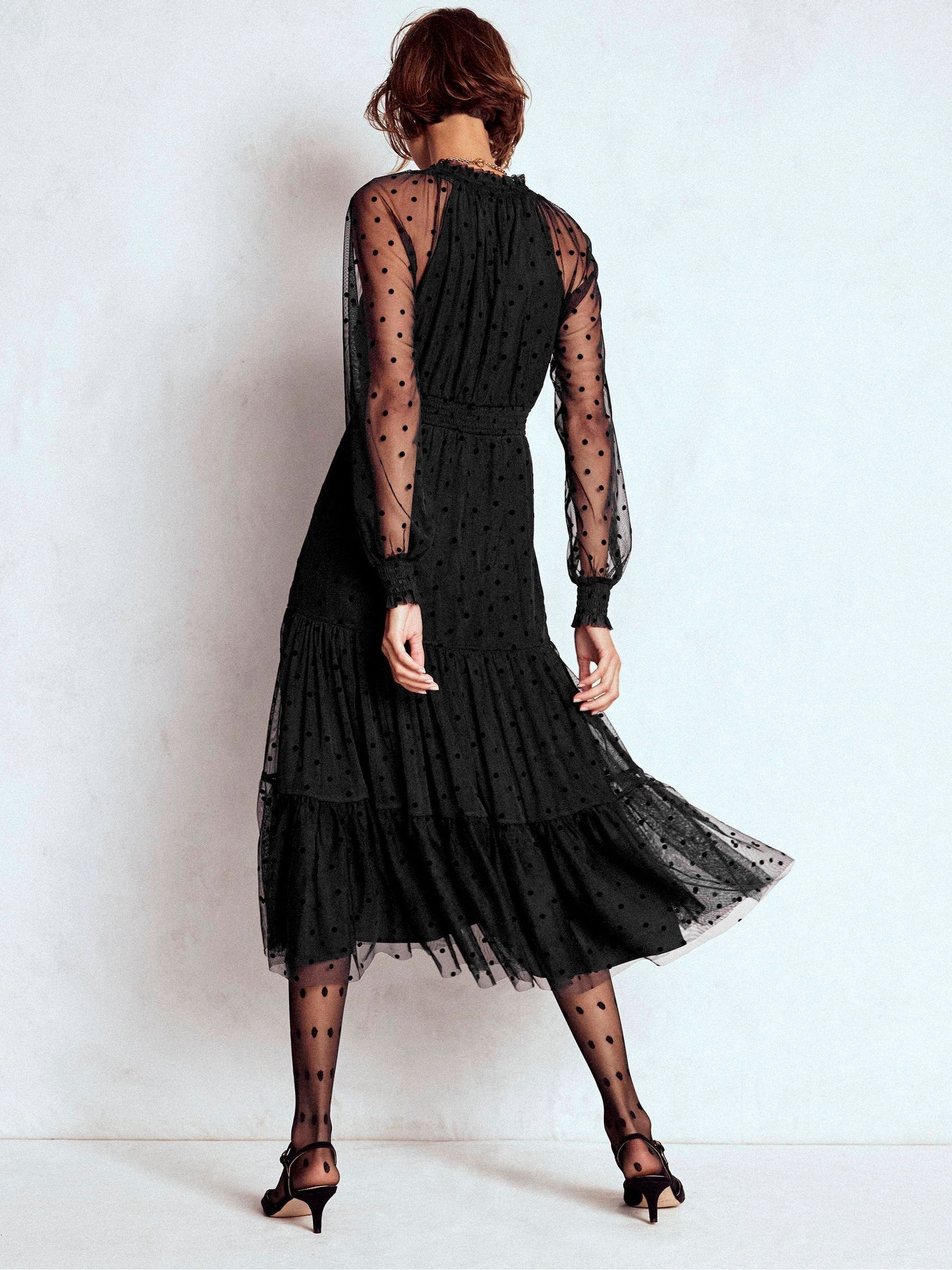Buy Boden Black Lucille Tulle Midi Dress from Next Ireland