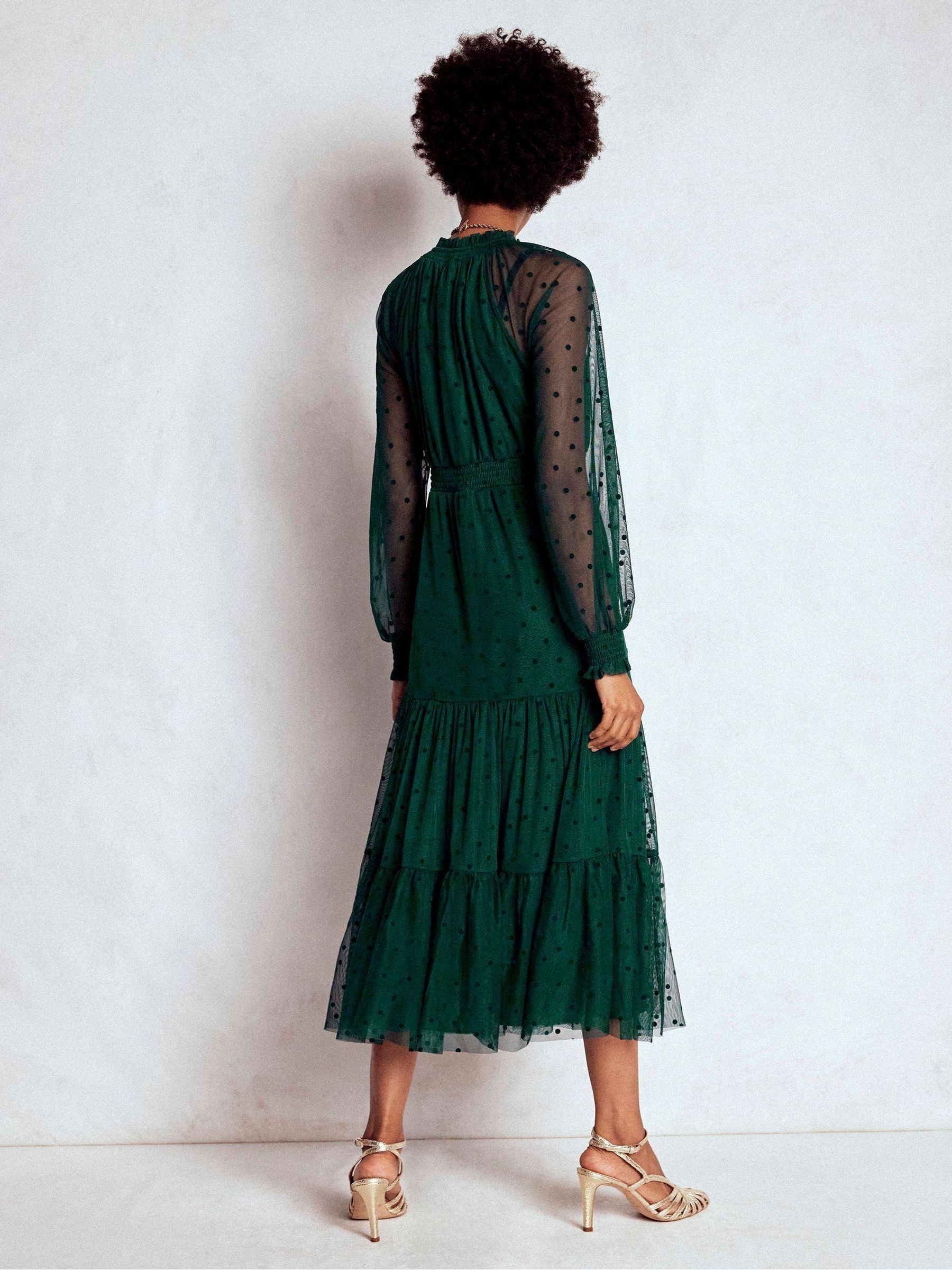 Buy Boden Green Lucille Tulle Midi Dress from the Next UK online shop