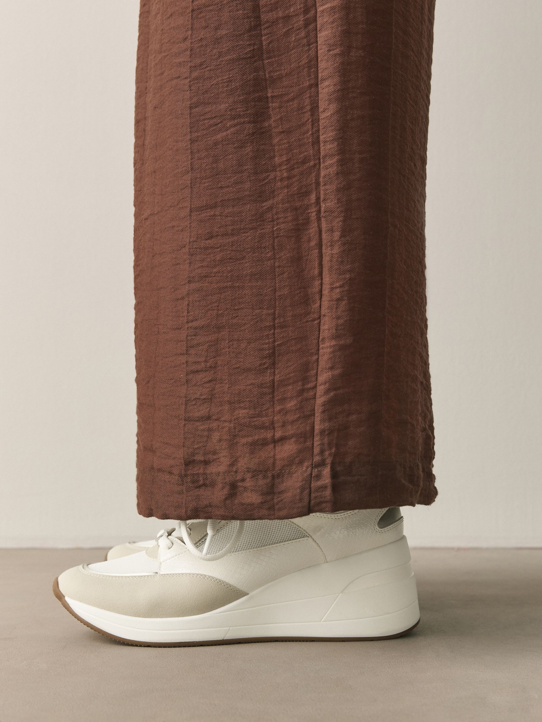 Buy White Forever Comfort® Glam Wedge Trainers from the Next UK online shop
