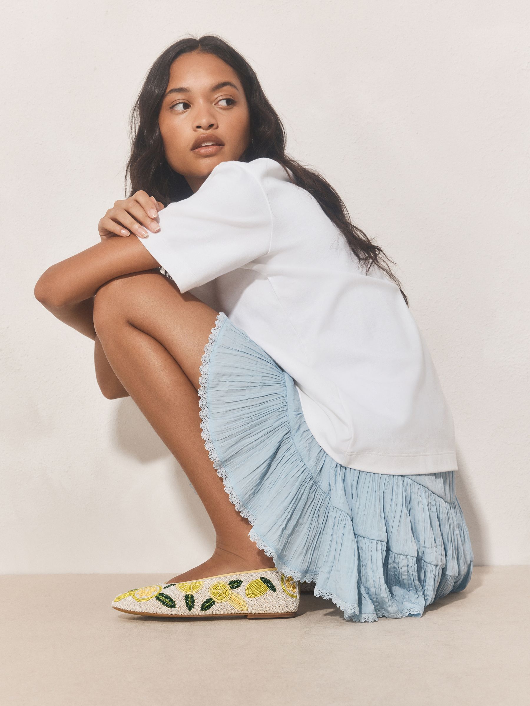 Buy Lemon N.Premium Hand Beaded Ballet Flats from the Next UK online shop
