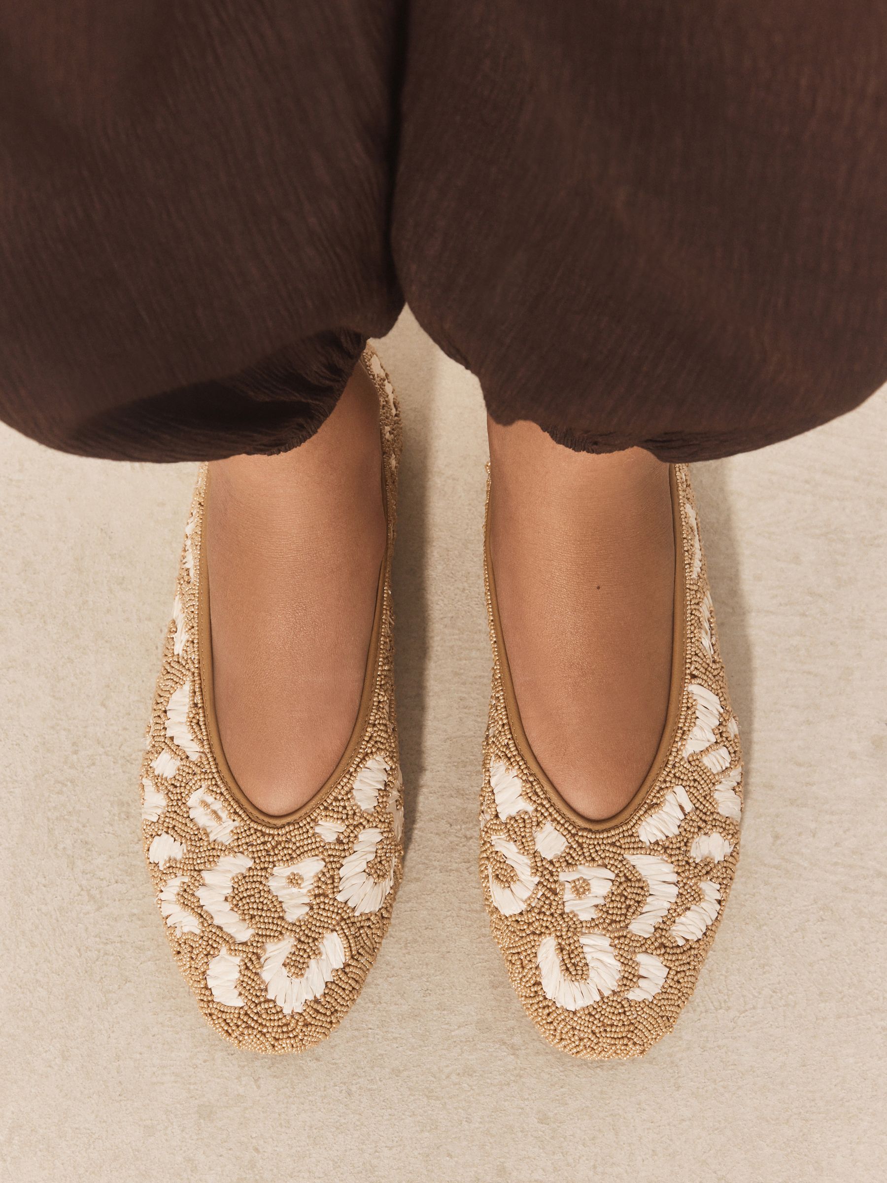 Buy Leopard N.Premium Hand Beaded Ballet Flats from the Next UK online shop