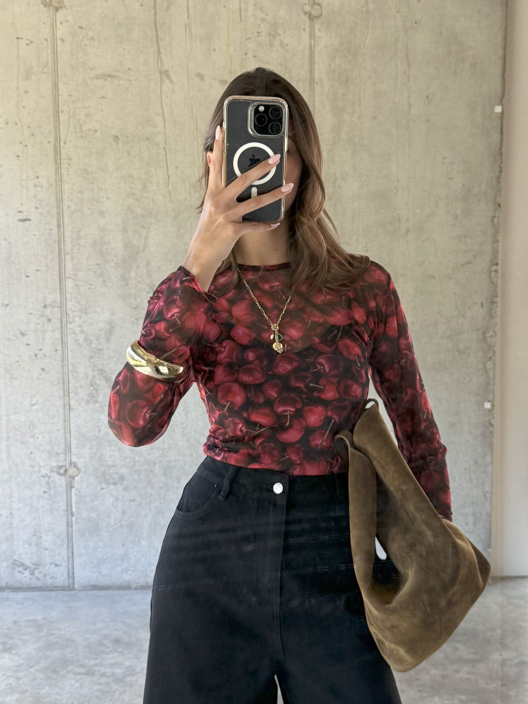 Buy Never Fully Dressed Red Cherry Mesh Top from Next Cyprus