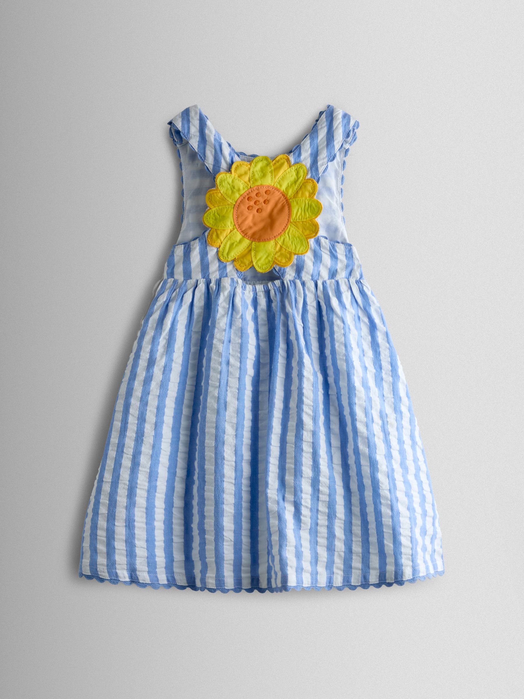 Buy JoJo Maman Bébé Blue Cross Back Applique Sun Dress from the Next UK ...