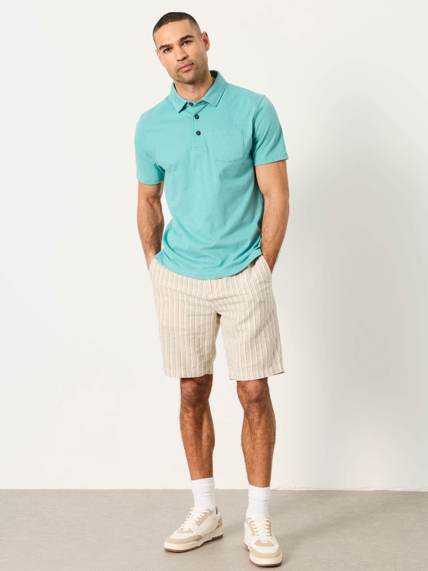 Buy FatFace Elm Light Teal Polo Shirt from the Next UK online shop