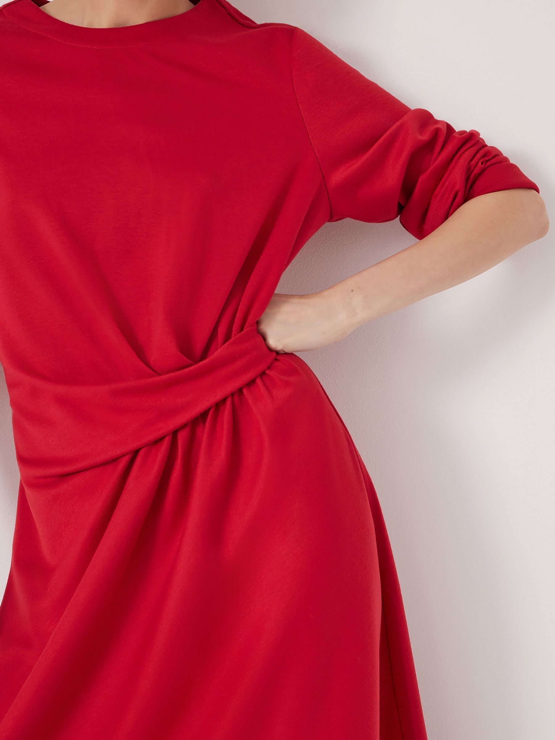 Buy Hush Red Asymmetric Hem Jersey Dress from Next Israel