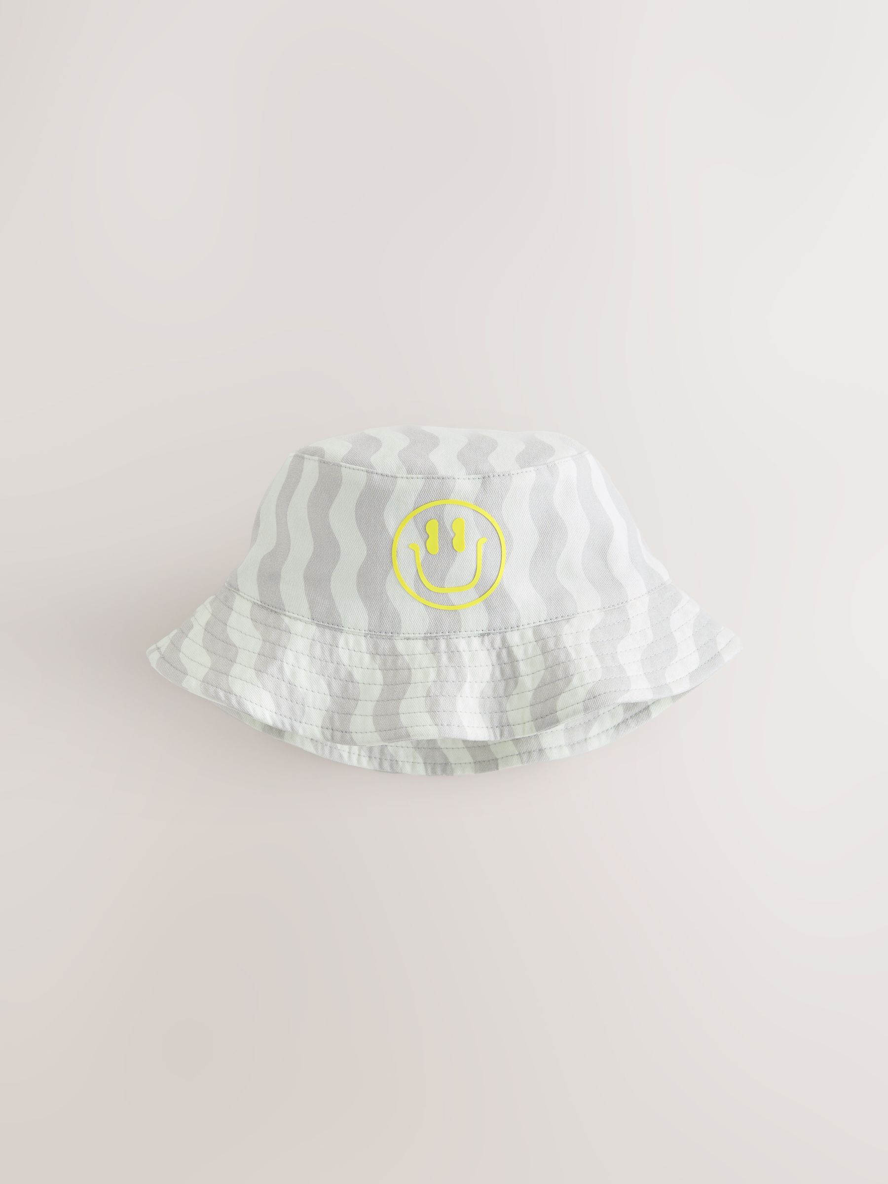 Buy Grey Face/Wavey Stripe Bucket Hats 2 Pack (3mths-13yrs) from the ...