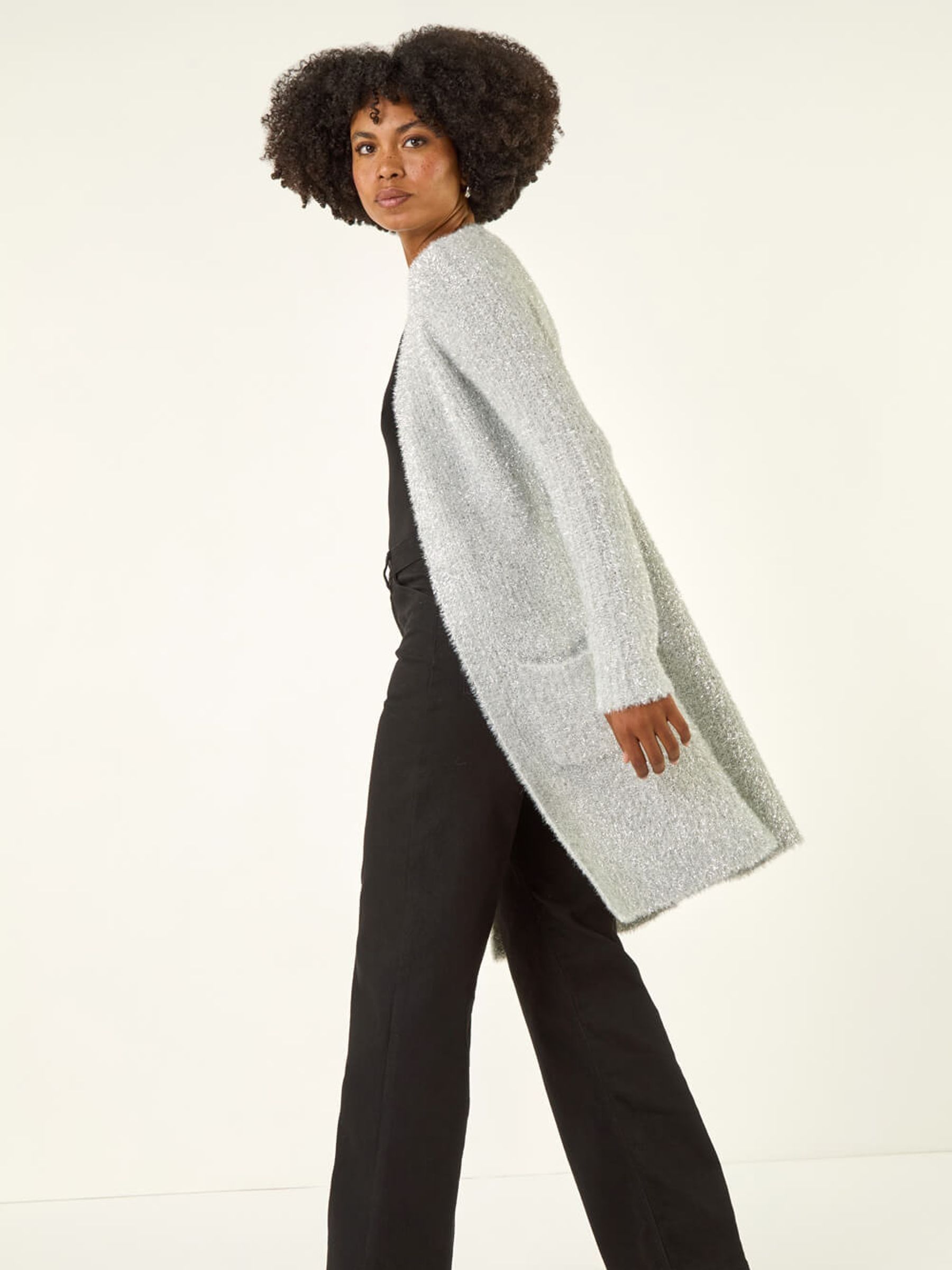 Buy Roman White Longline Knit Cardigan from the Next UK online shop