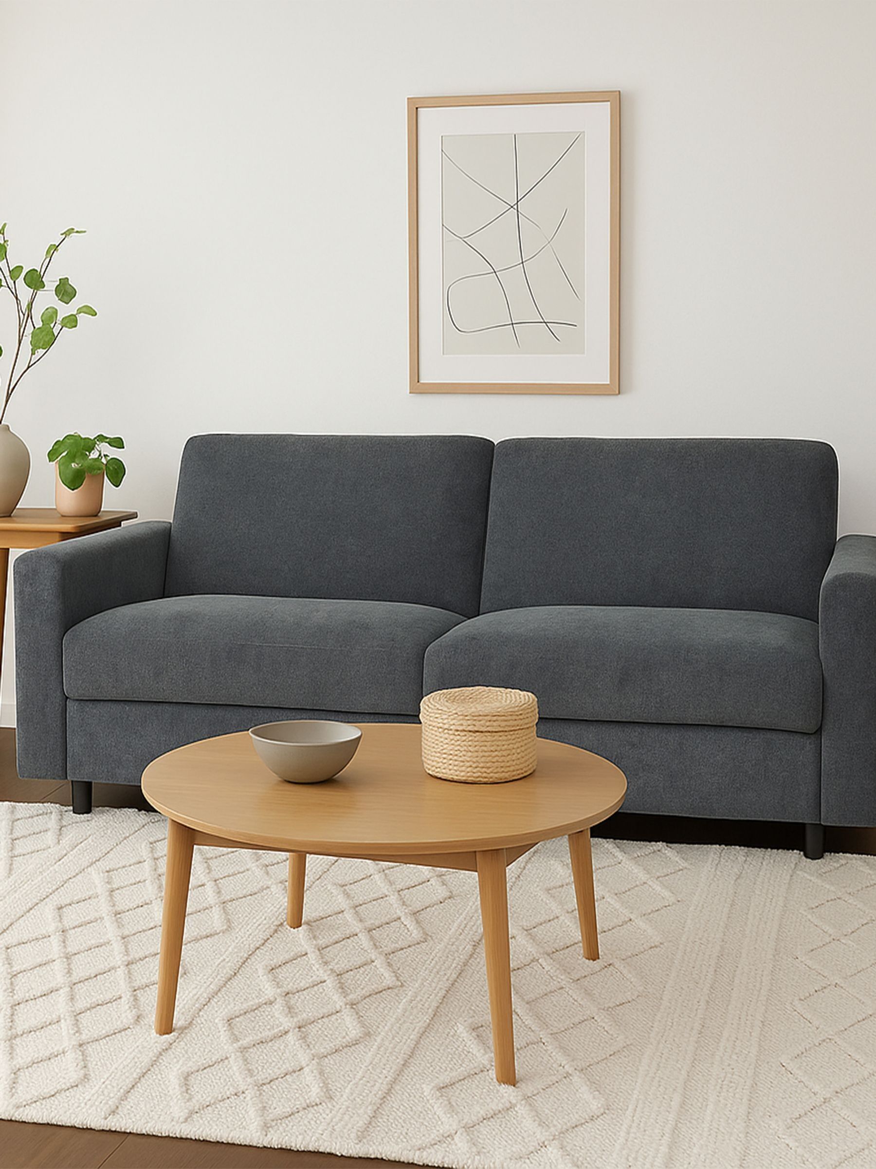 Buy Aspire Furniture Charcoal Vault Sofa Bed with Dual Storage from the ...