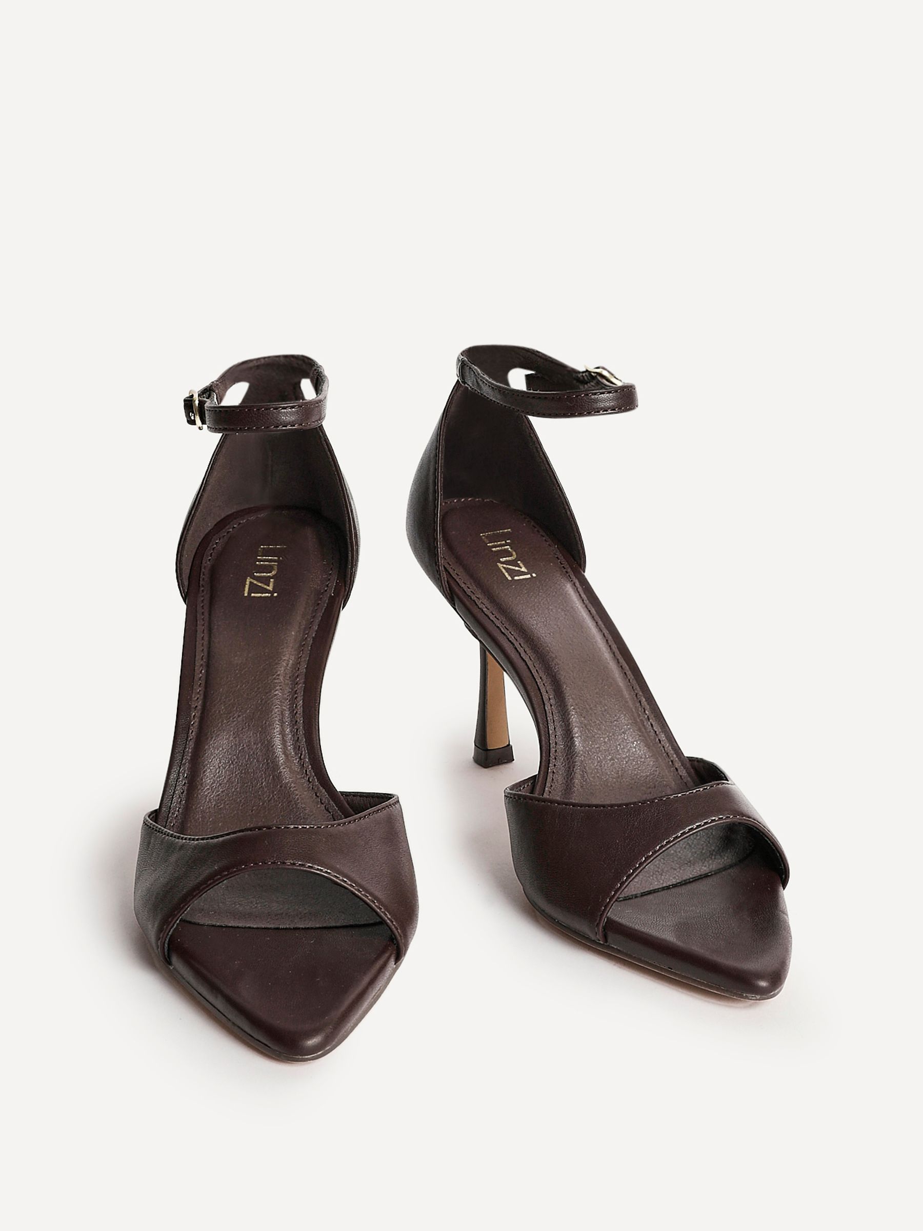 Buy Linzi Brown Wanted Pointed Toe Stiletto Heels from Next Qatar