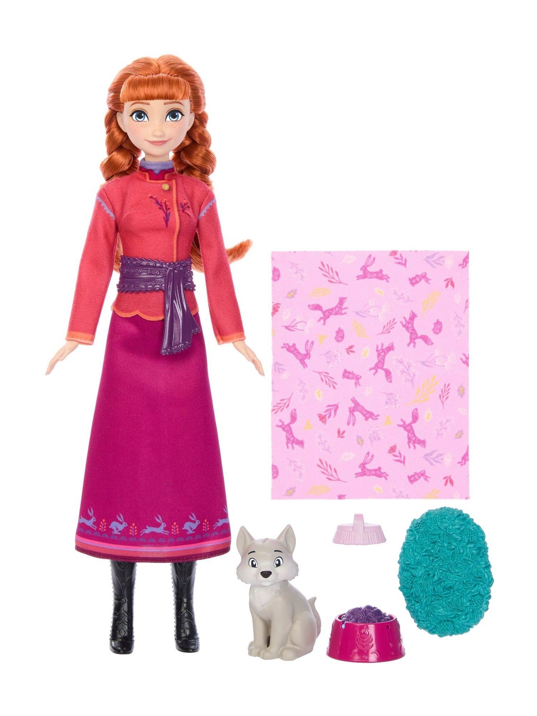 Buy Mattel Games Disney Frozen Anna + Baby Wolf from the Next UK online ...