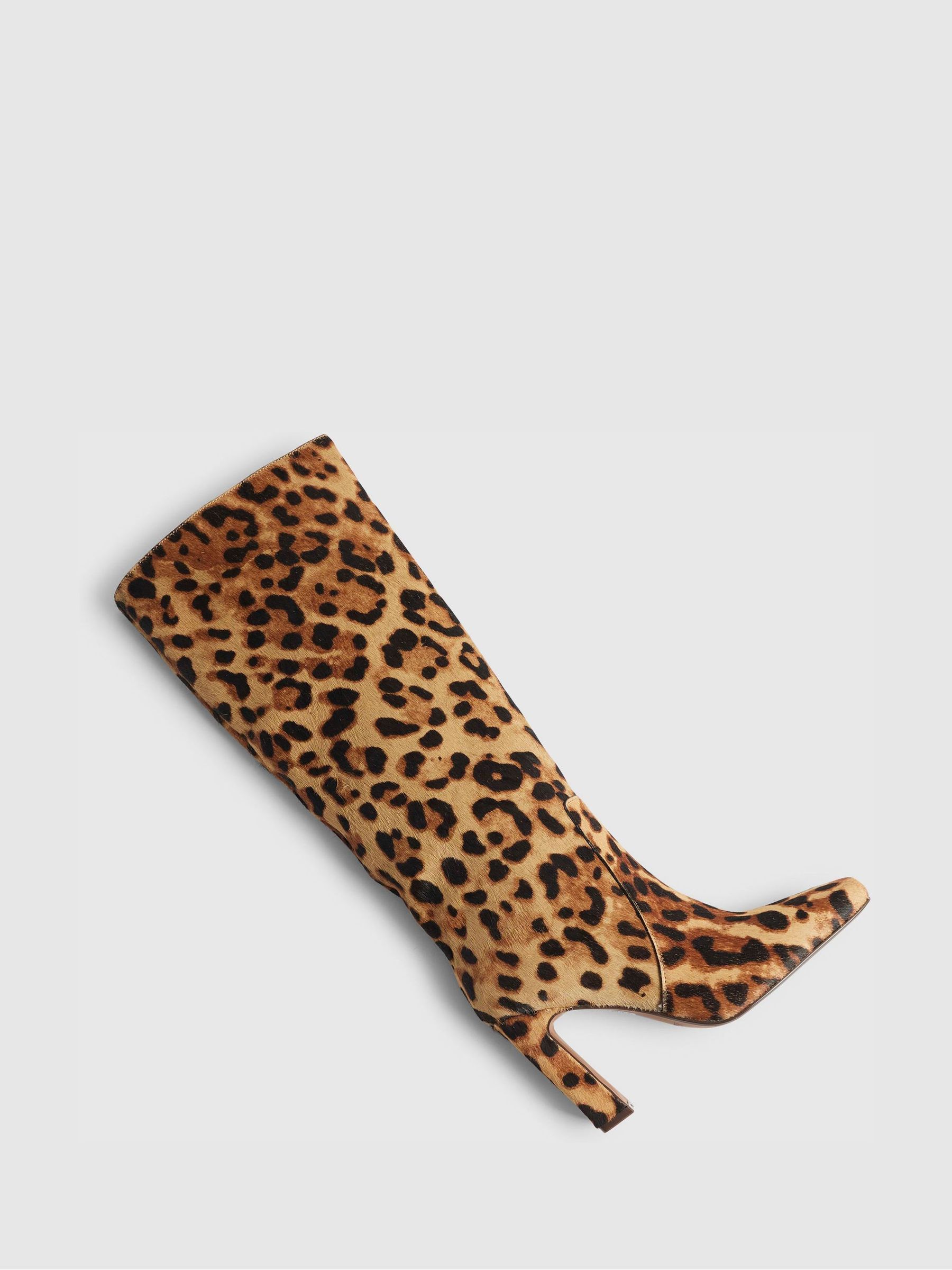 Buy River Island Leather Chisel Toe High Leg Boots from Next Netherlands