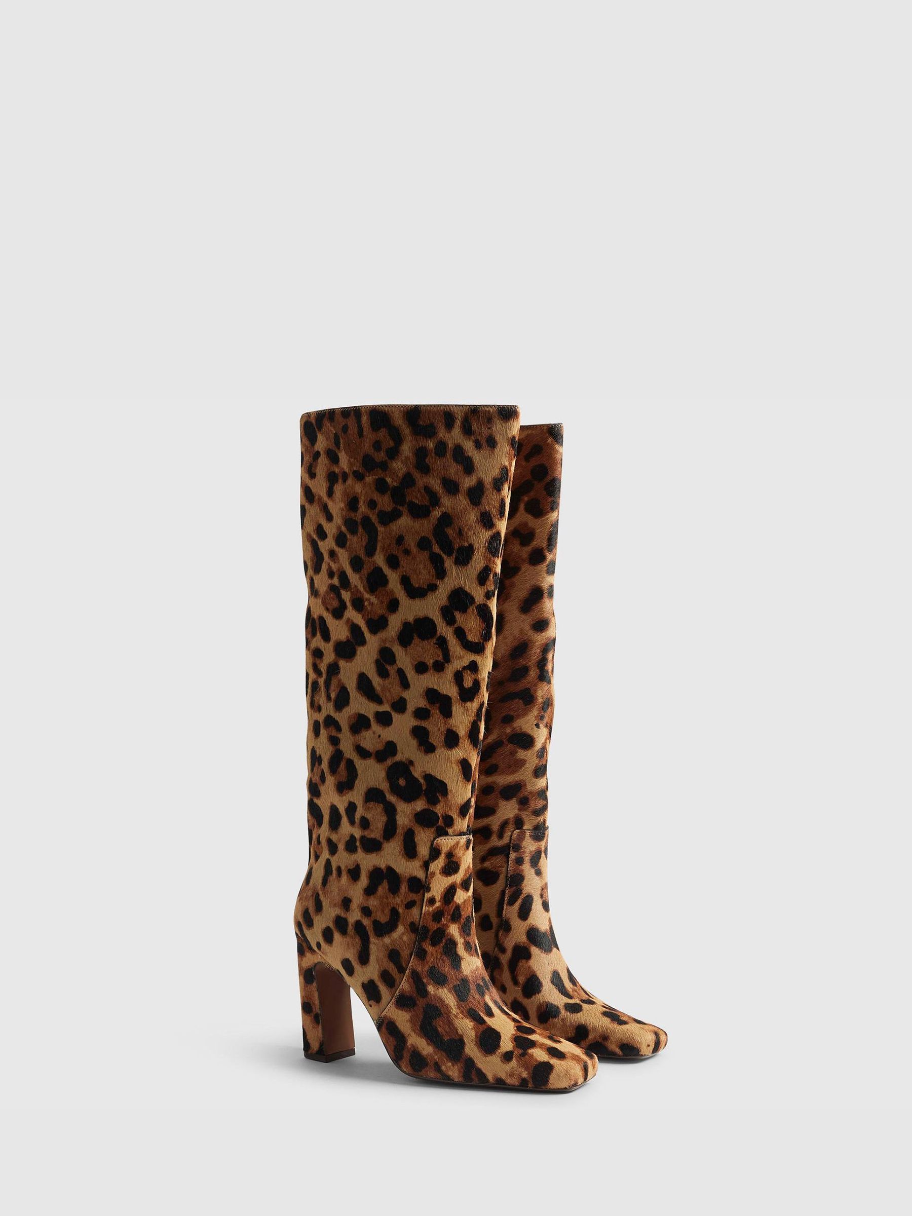 Buy River Island Leather Chisel Toe High Leg Boots from Next Netherlands
