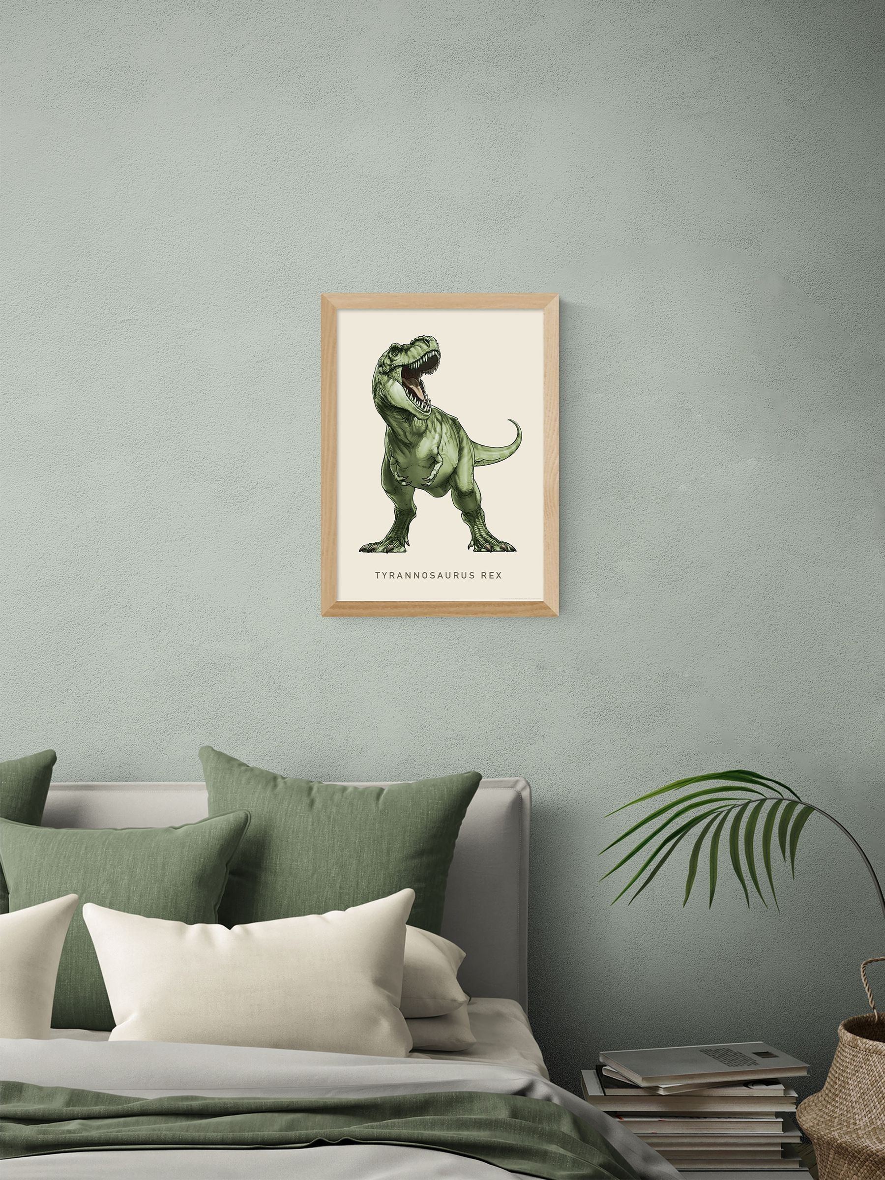 Buy East End Prints Oak Tyrannosaurus Rex Wall Art Print by Natural ...