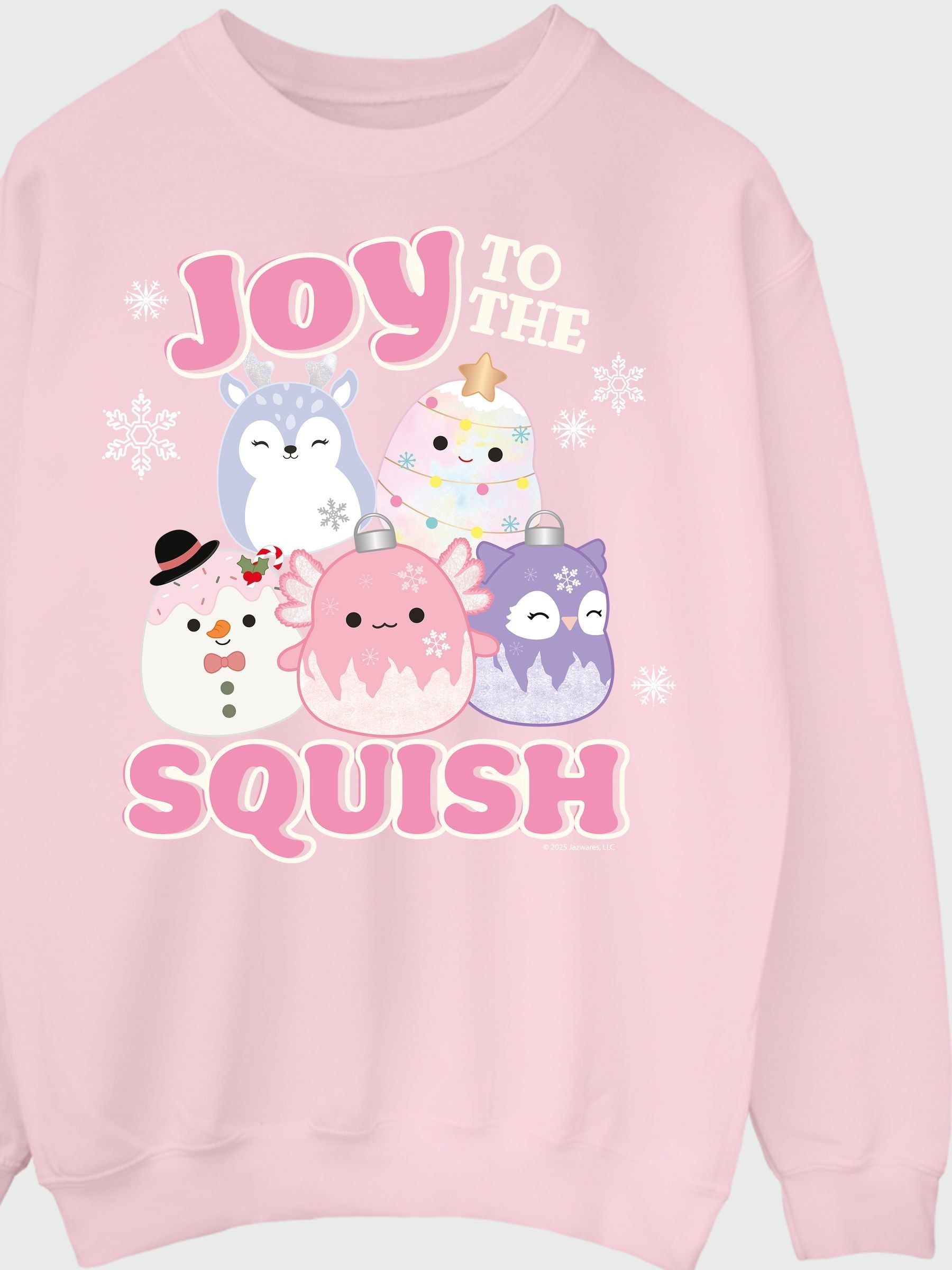 Buy Brands In Pink Squishmallows Joy To The Squish Christmas Sweatshirt ...