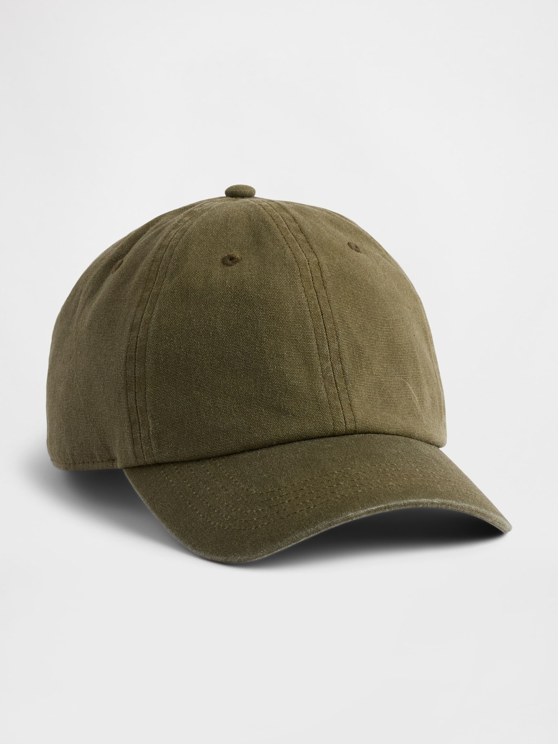 Buy Gap Olive Green Waxed Canvas Baseball Cap from the Next UK online shop