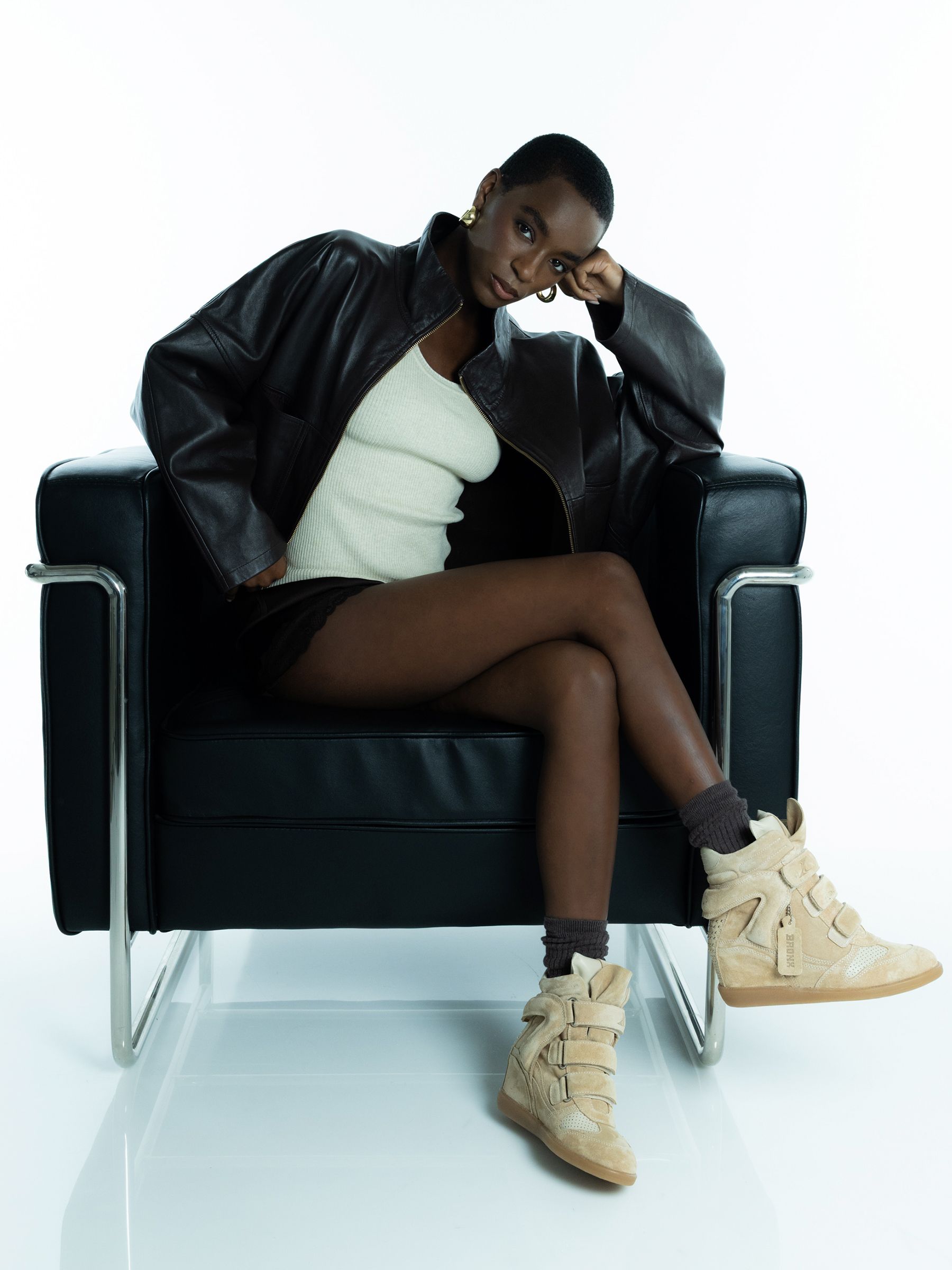 Buy Bronx Natural Jaeyy Suede Velcro Wedge Boots from the Next UK ...
