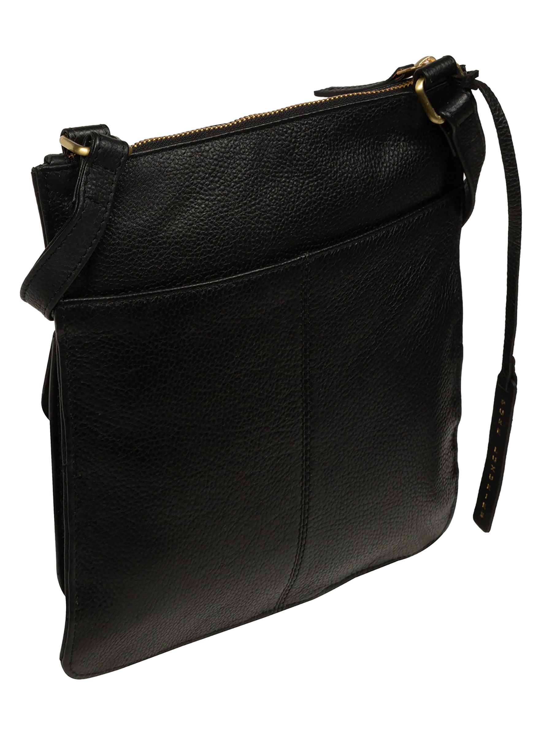 Buy Pure Luxuries London Black Lucienne Leather Cross-Body Bag from the ...