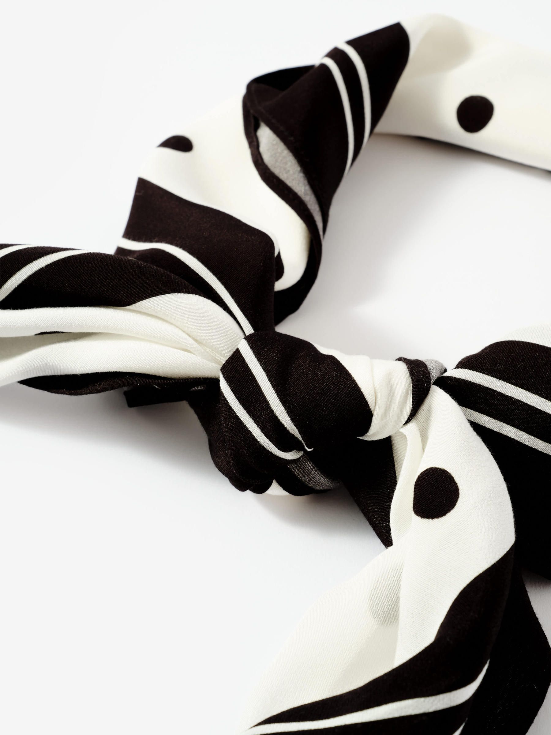 Buy Mint Velvet White Polka Dot Print Scarf from the Next UK online shop