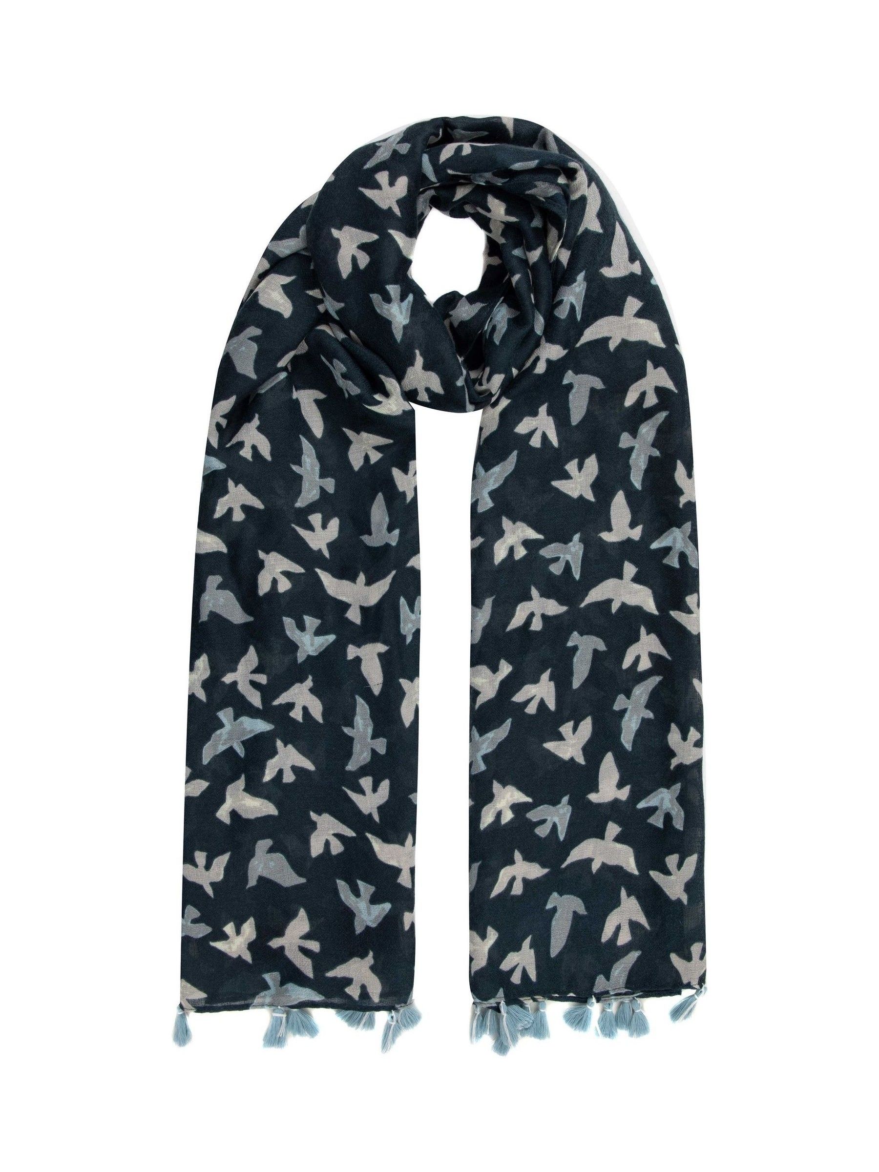 Buy Weird Fish Blue Marelia Printed Scarf from the Next UK online shop