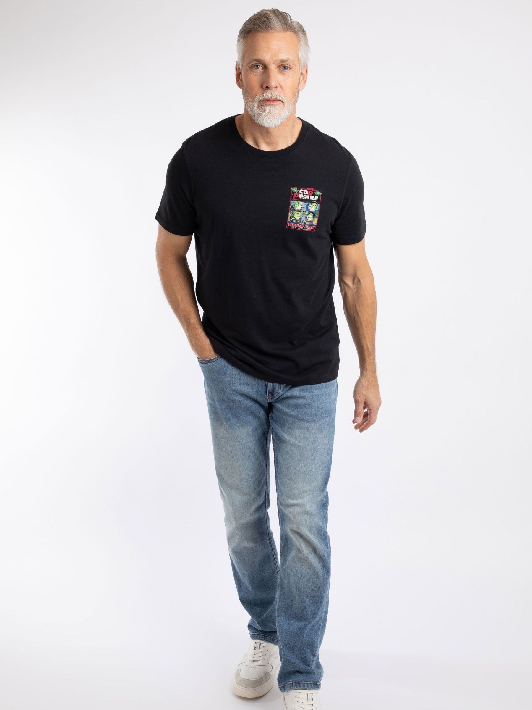 Buy Weird Fish Black Cod Dwarf Back Print Artist T-Shirt from the Next ...