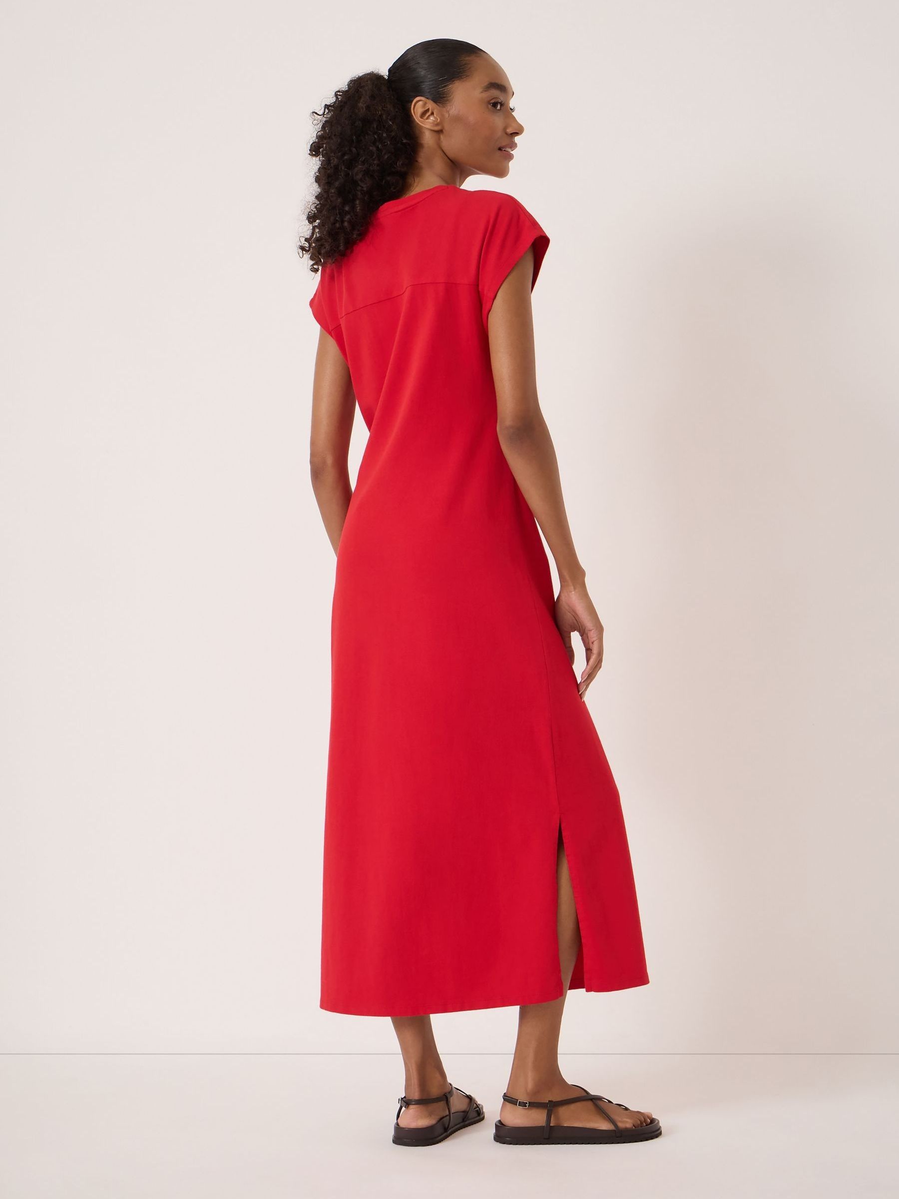 Buy Hush Red Athena Twist-Detail Jersey Dress from the Next UK online shop