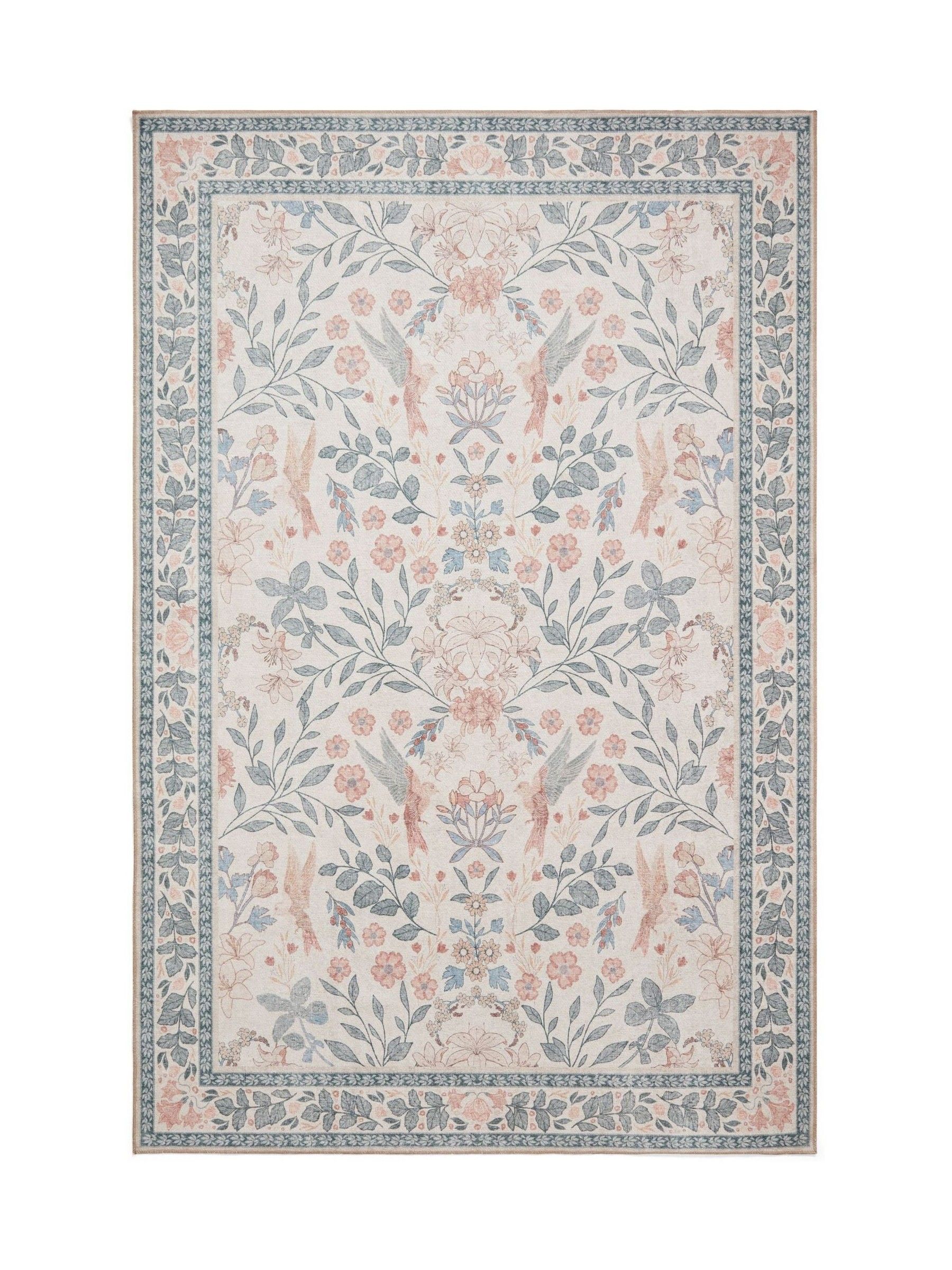 Buy Think Rugs Beige Versailles H1423 Floral Rug from the Next UK ...