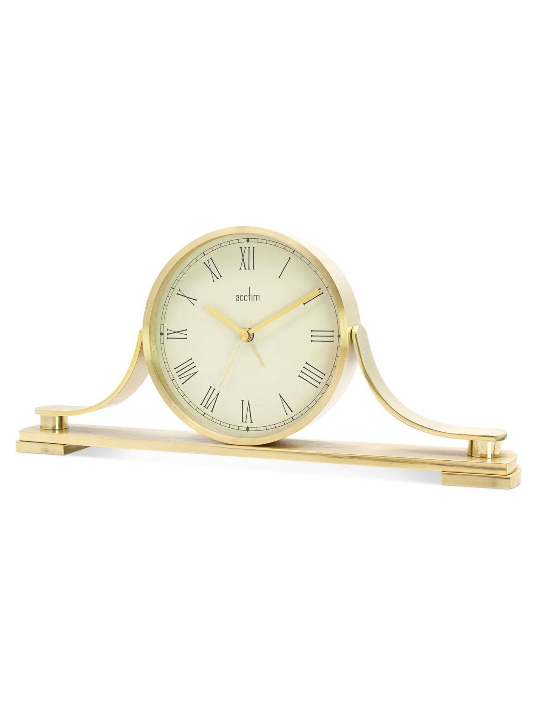 Buy Acctim Clocks Brass Effect Wardley Metal Table Clock from the Next ...