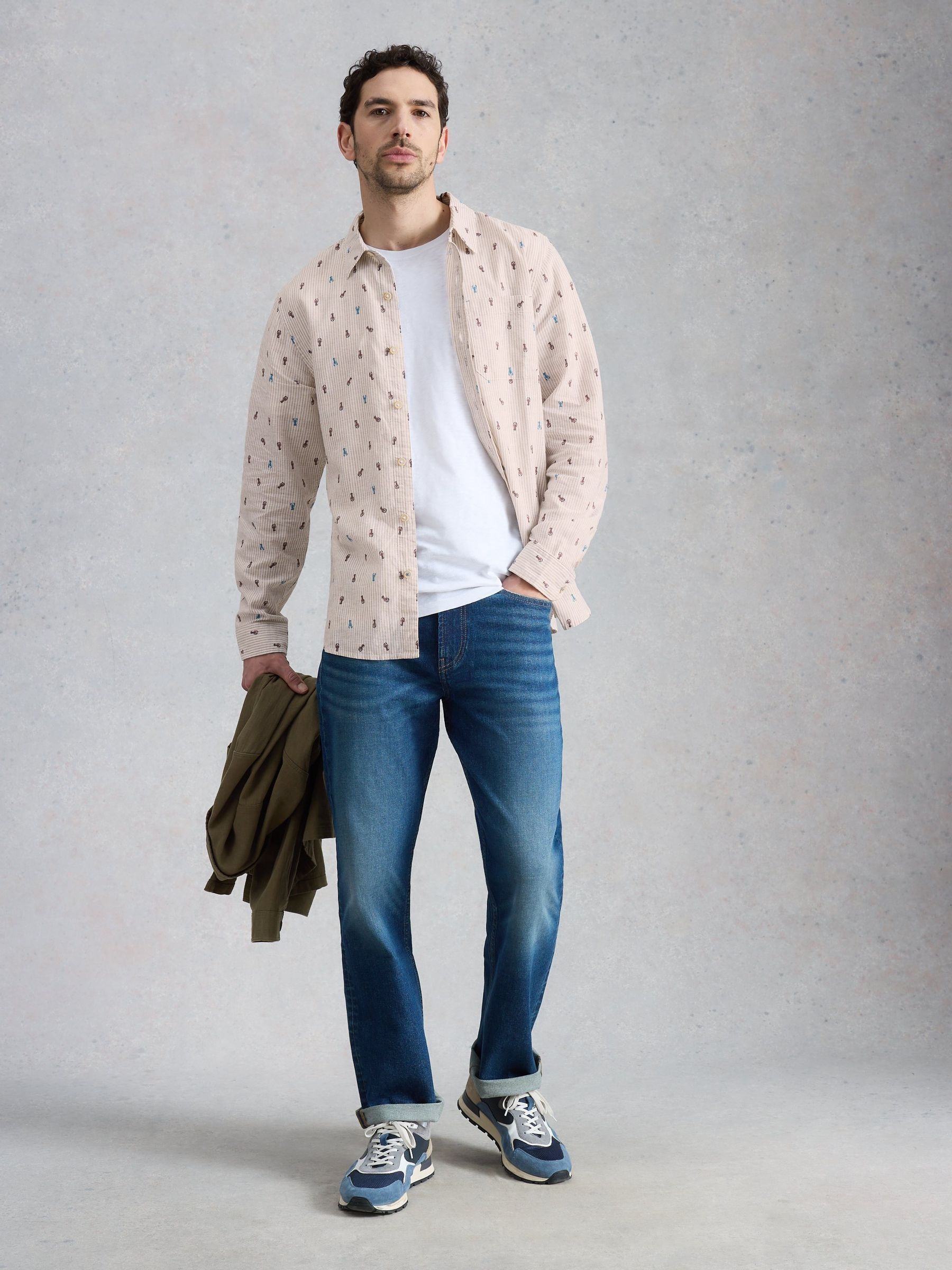 Buy White Stuff Natural Finsbury LS Shrimp Print Shirt from the Next UK ...