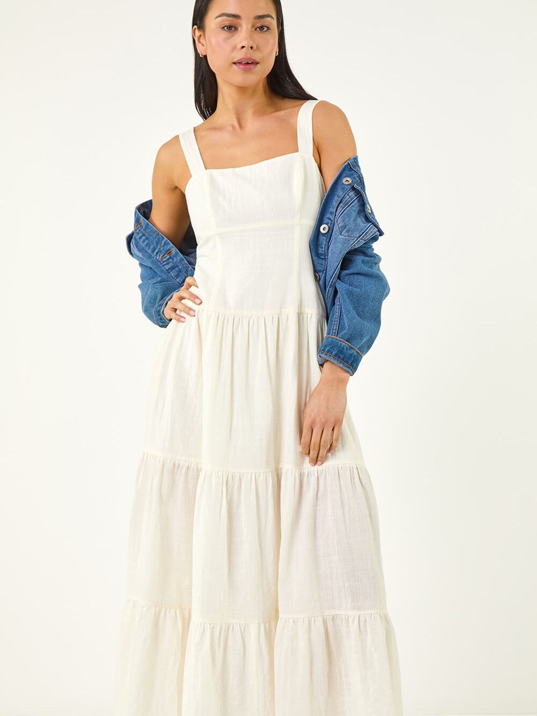 Buy Roman White Petite Seam Detail Midi Dress from Next USA