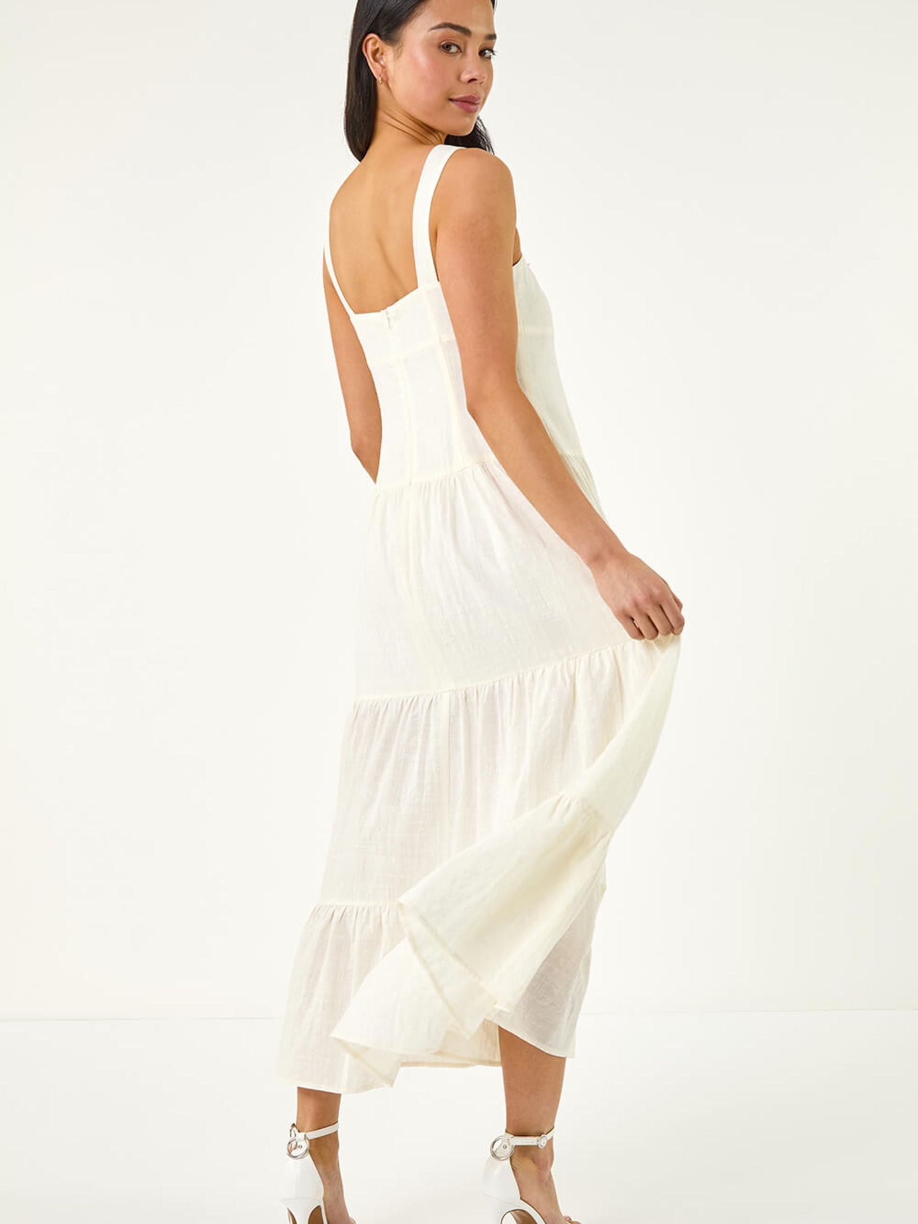 Buy Roman White Petite Seam Detail Midi Dress from Next USA