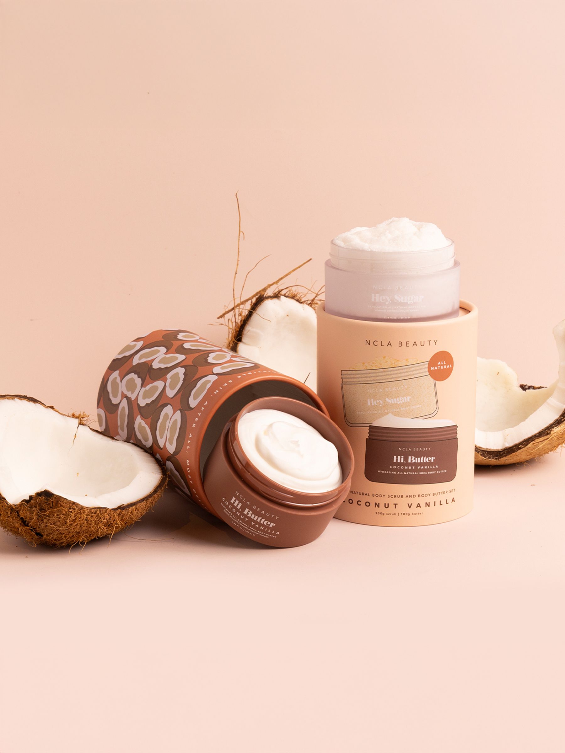 Buy NCLA Beauty All Natural Coconut Vanilla Body Scrub and Body Butter ...