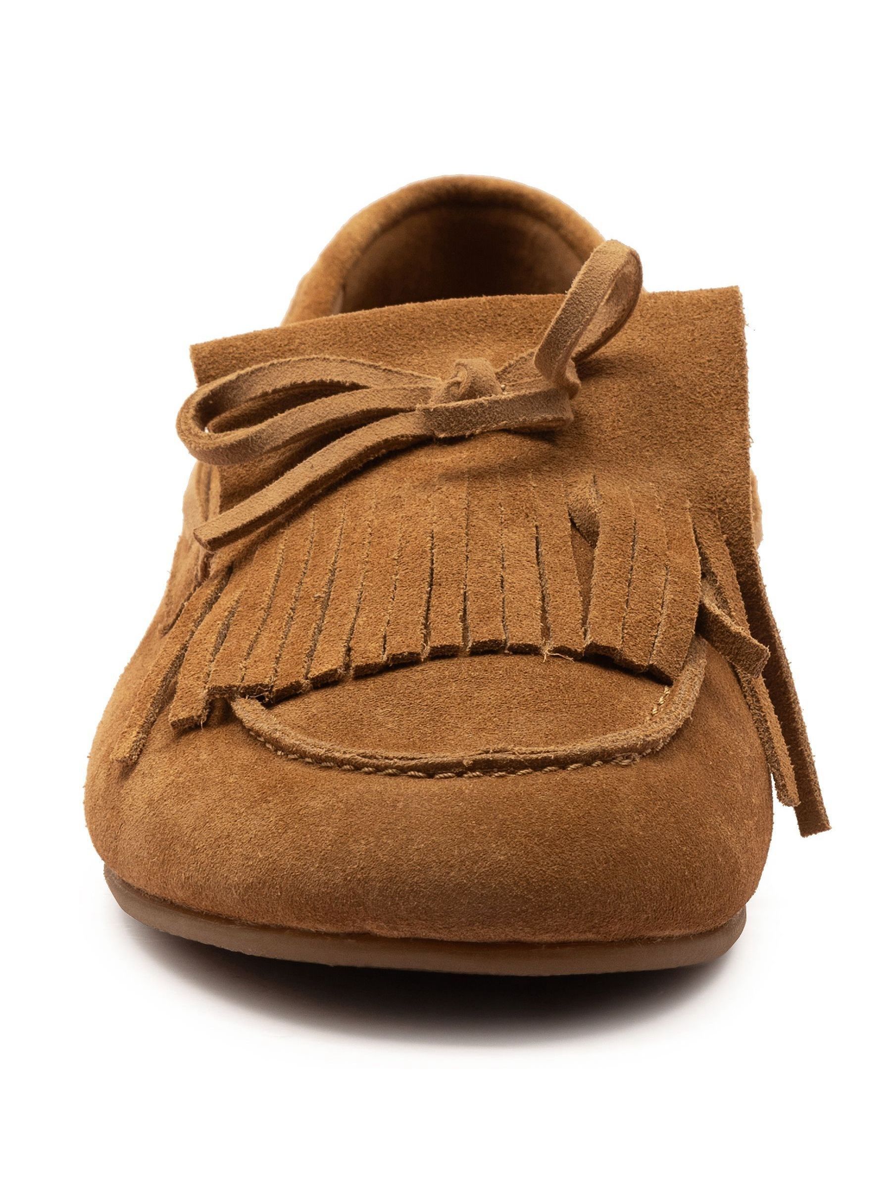 Buy Tan - Off The Hook Kennet Suede Fringe Moccasin Loafers from Next ...