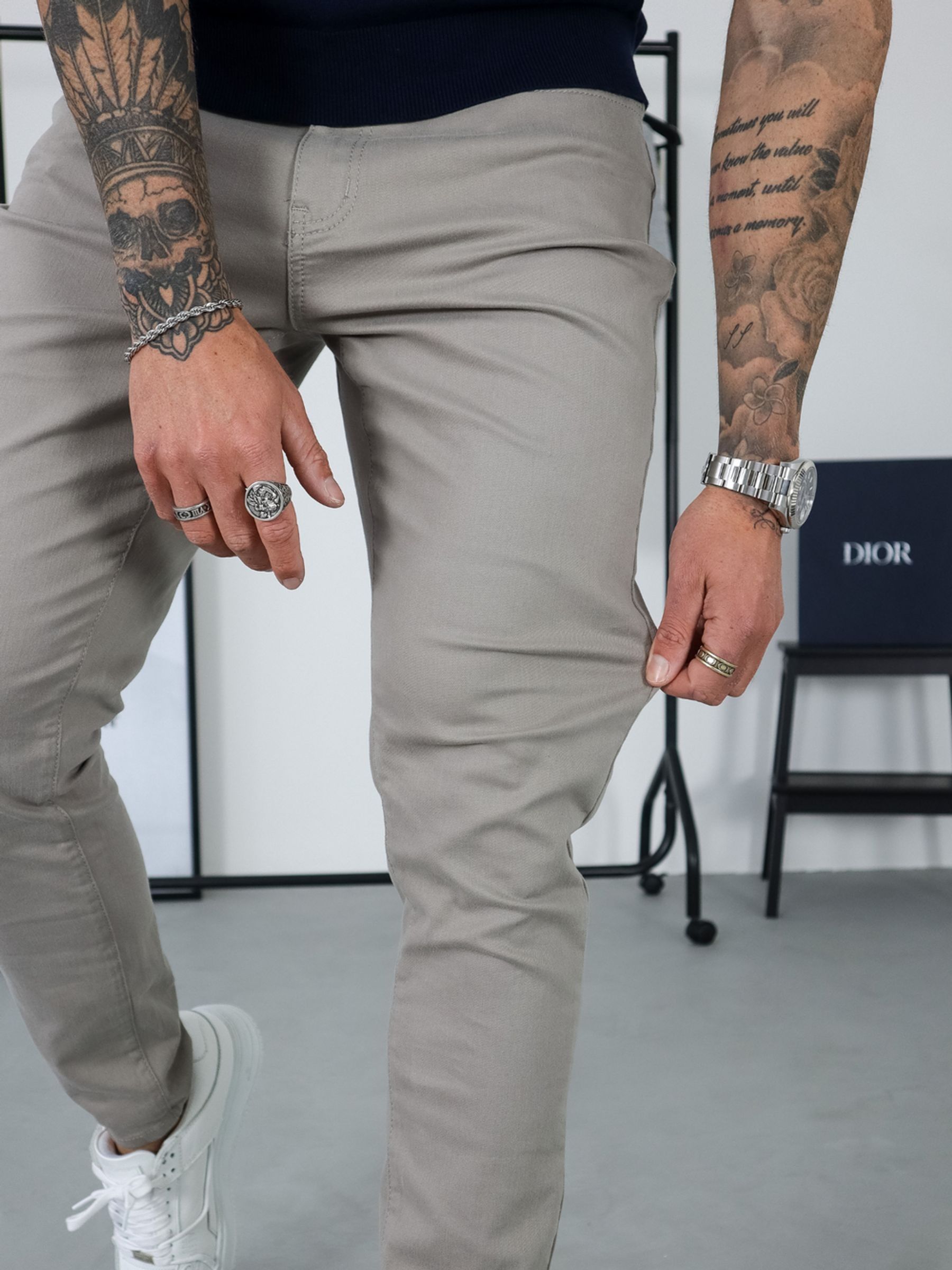 Buy CAPO Grey Chinos Pants from the Next UK online shop