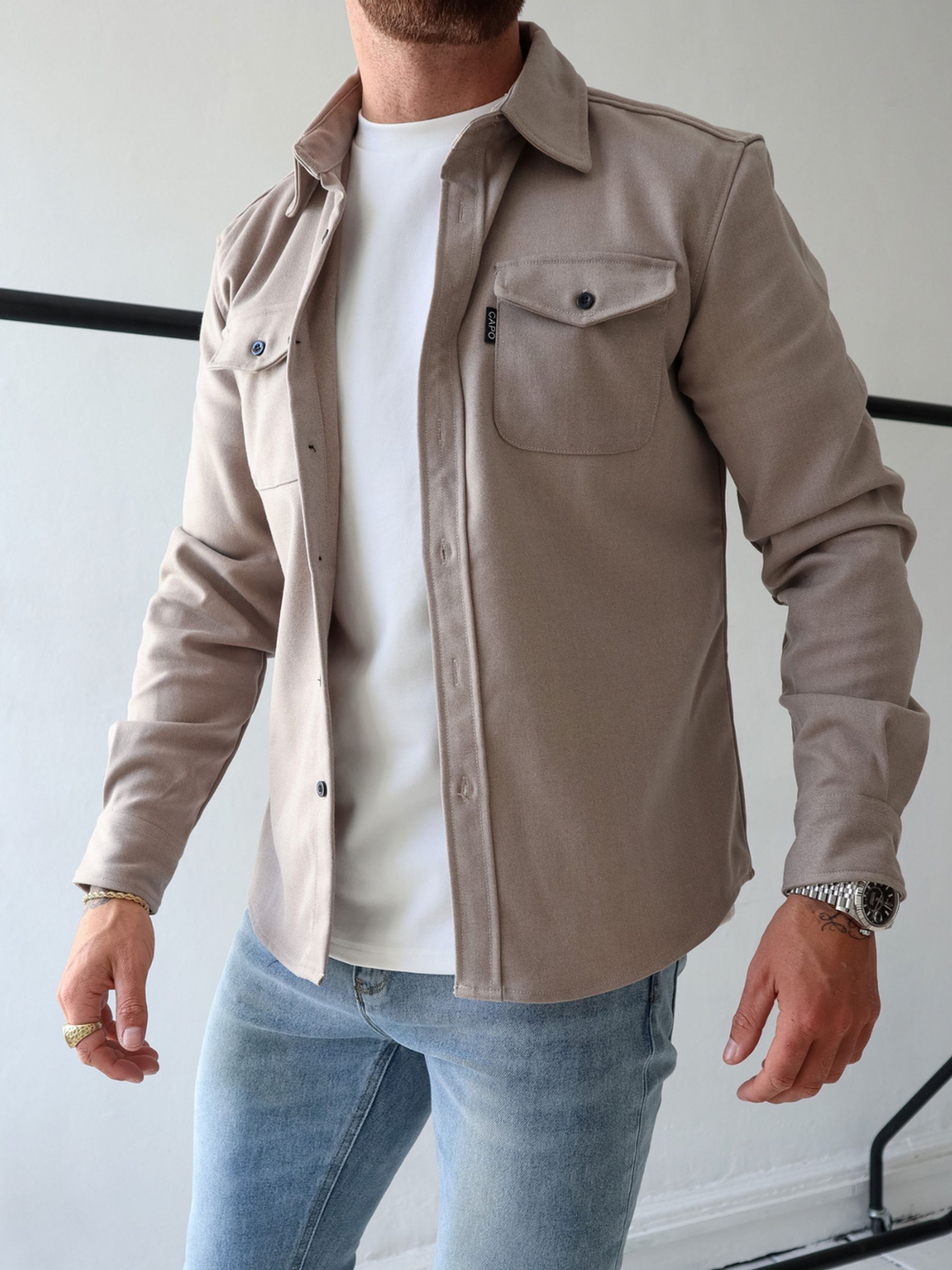 Buy CAPO Natural Overshirt from the Next UK online shop