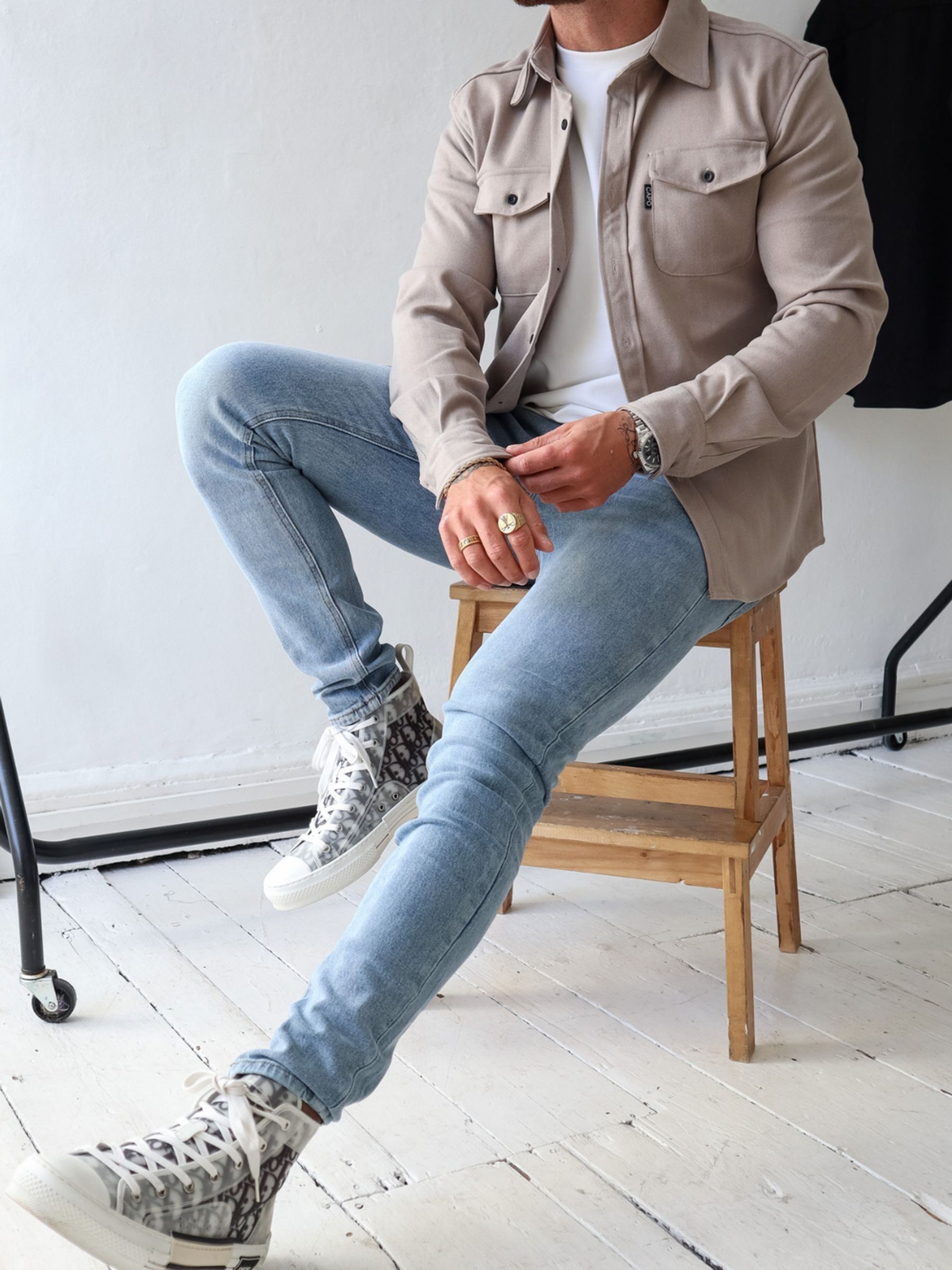 Buy CAPO Natural Overshirt from the Next UK online shop