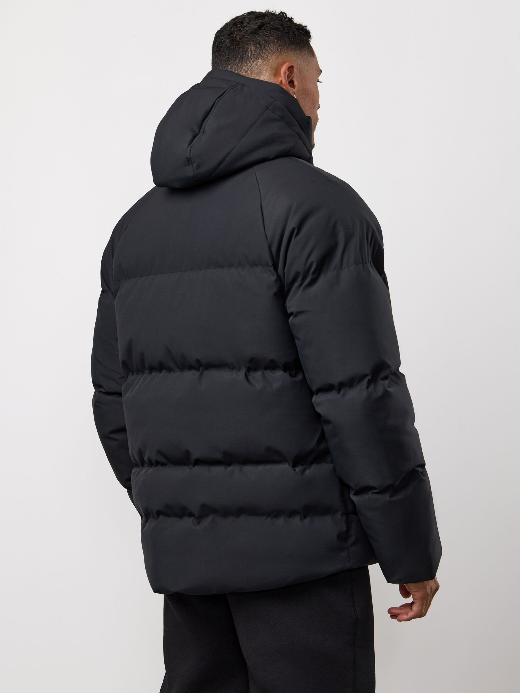 Buy Gym King Black Discipline Puffer Jacket from Next Israel