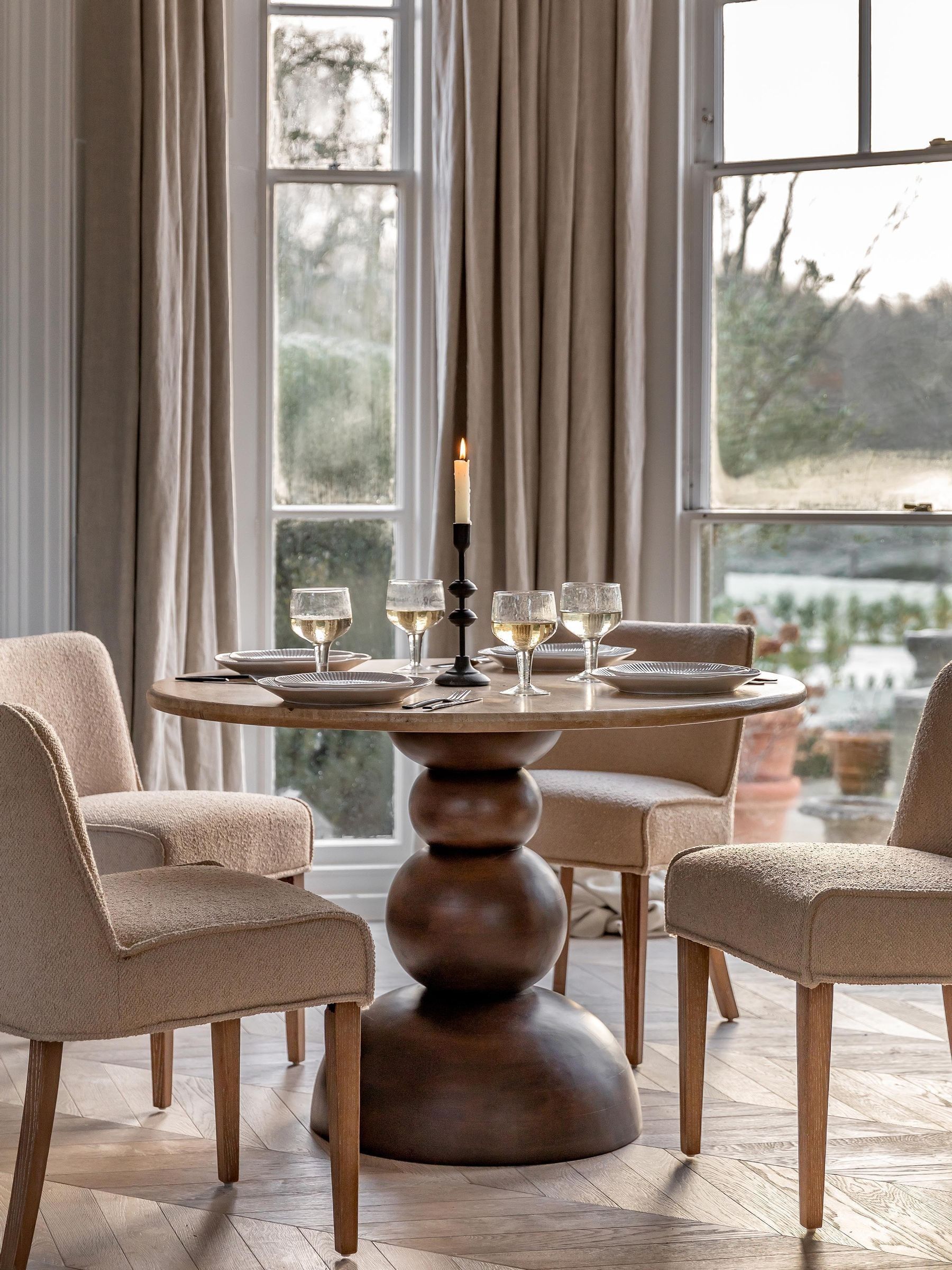 Buy Gallery Home Dark Wood Verve Round Dining Table from the Next UK ...