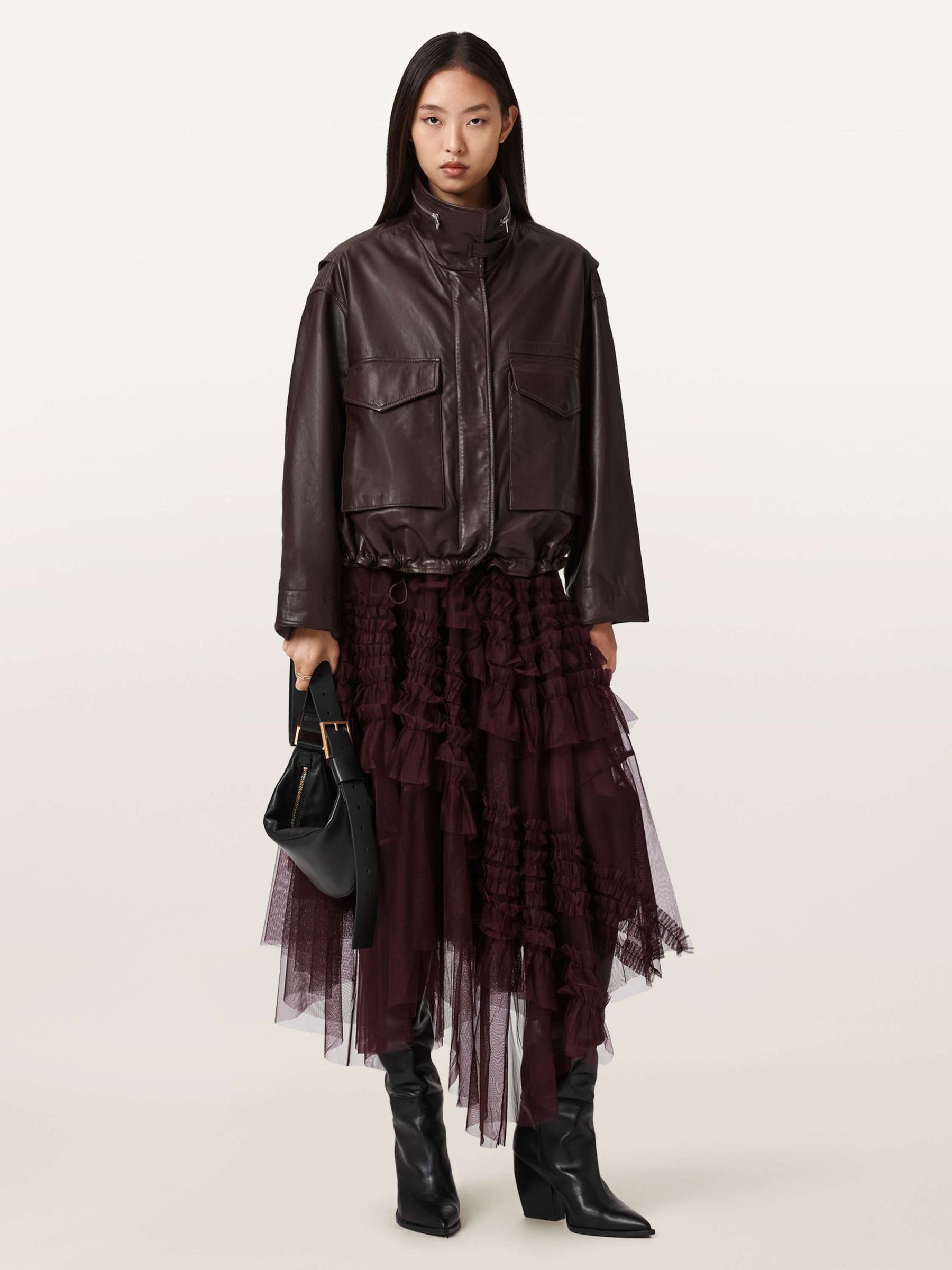 Buy AllSaints Red Jen Tulle Skirt from the Next UK online shop