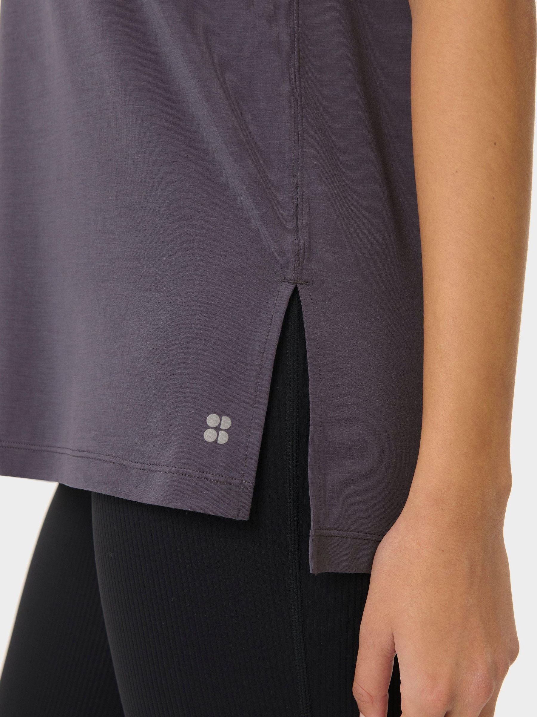 Buy Sweaty Betty Blue Soft Flow Studio Longline T-Shirt from Next Canada