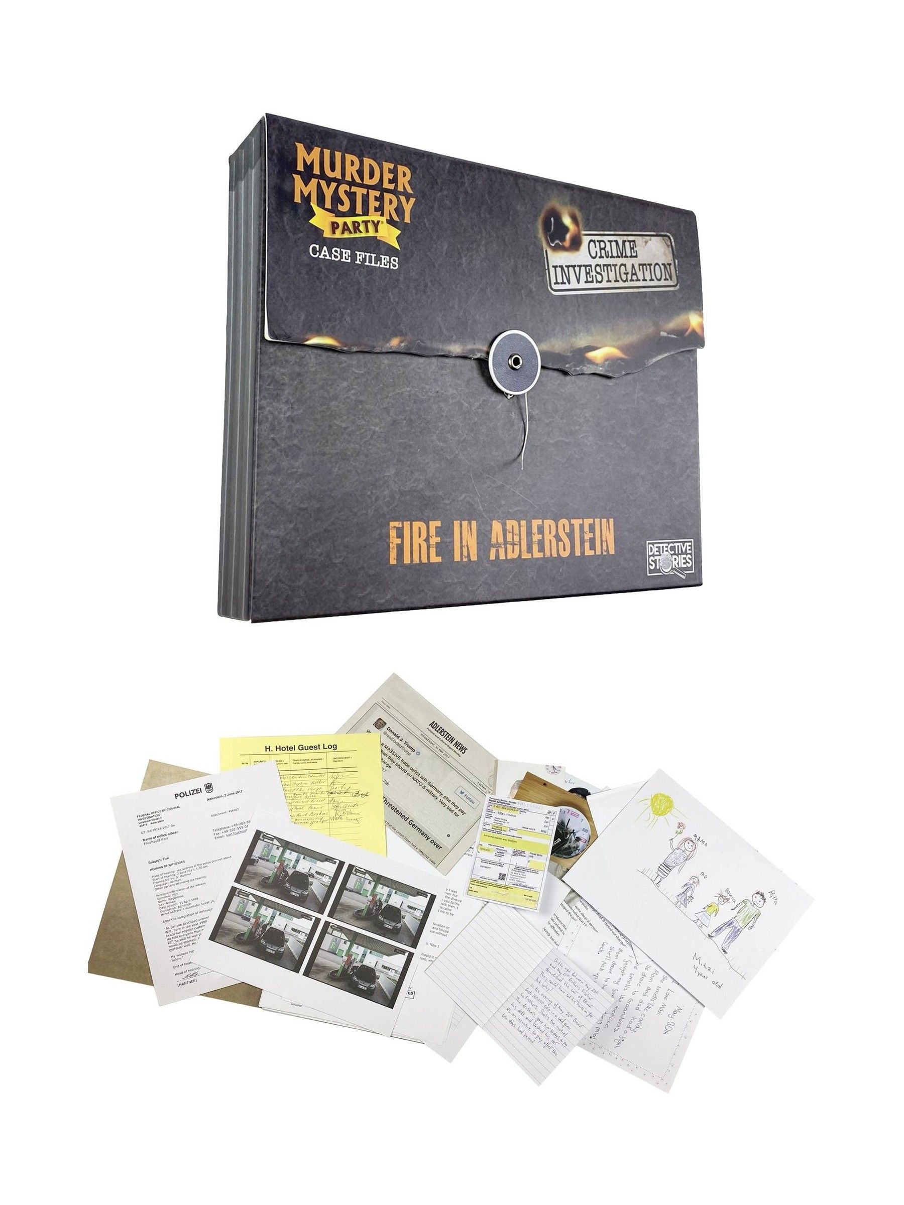 Buy University Games Brown Murder Mystery Case Files - Fire in ...