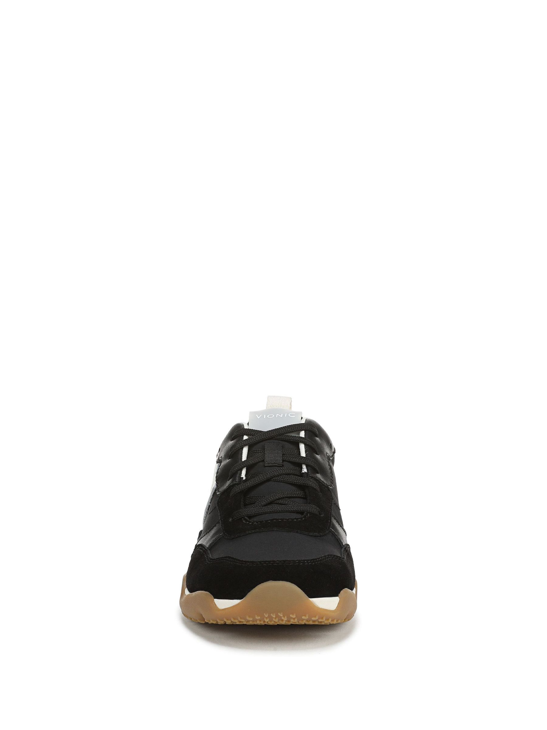 Buy Vionic Black Walk Slim Glide Wide Fit Arch Support Trainers from ...