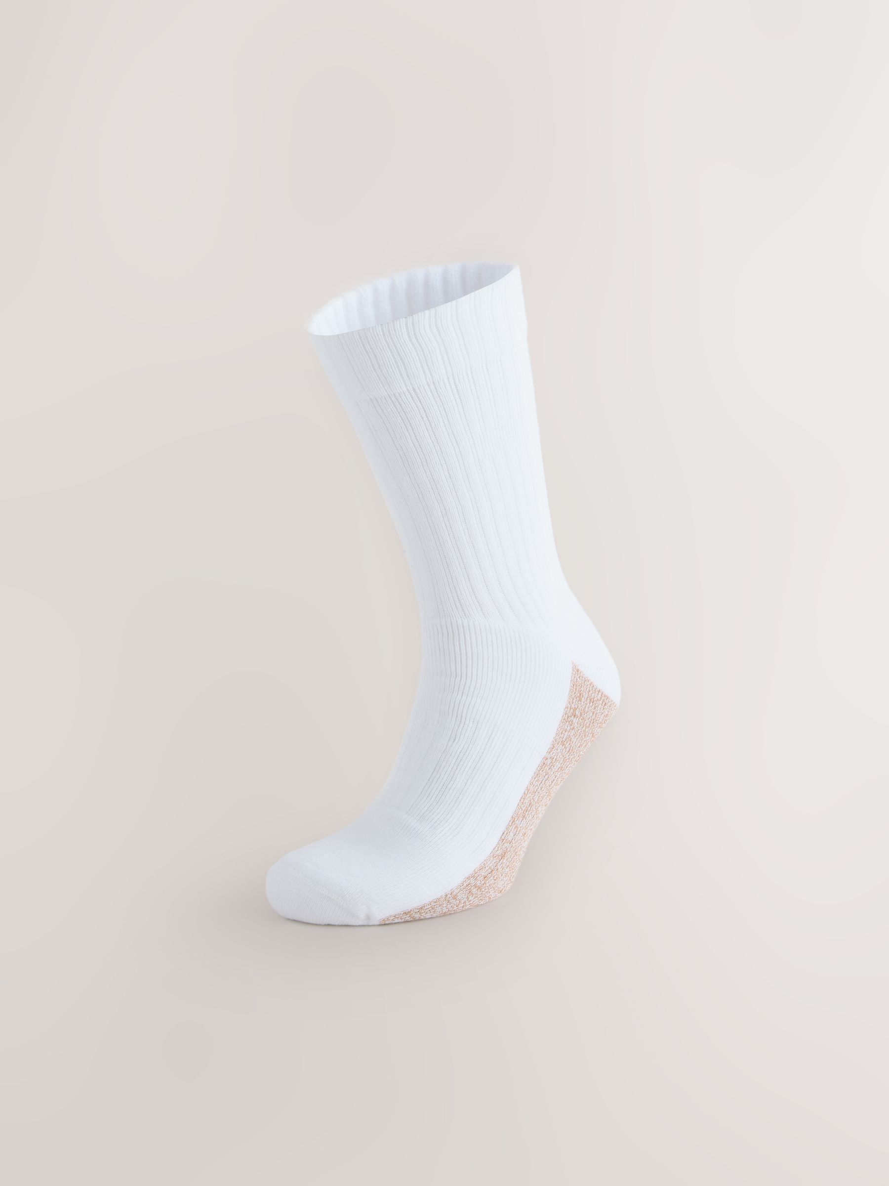 Buy White Twisted Footbed Cushioned Sports Socks 4 Pack from the Next ...