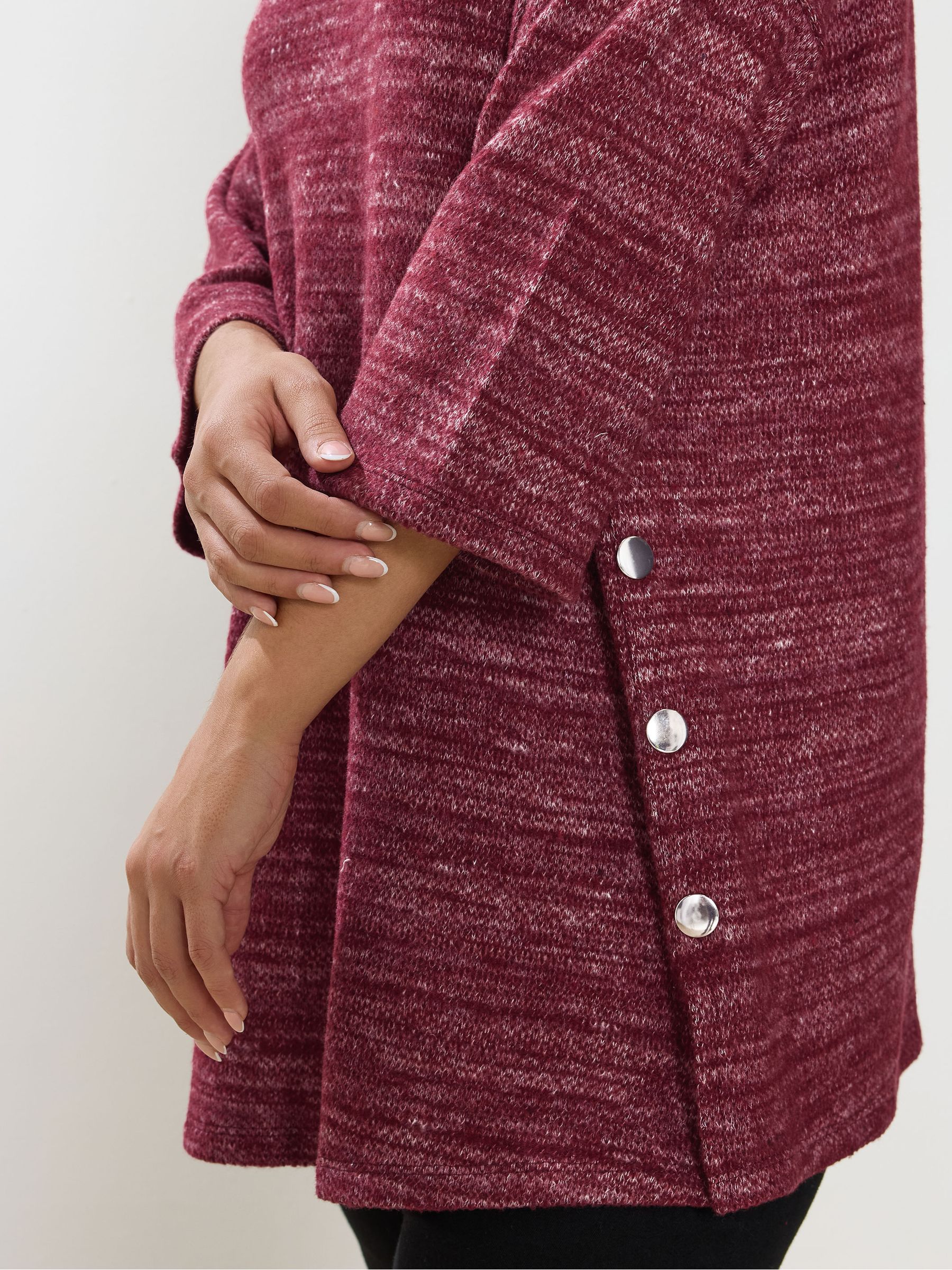 Buy Yours Curve Red Side Button Ribbed Top from Next Germany